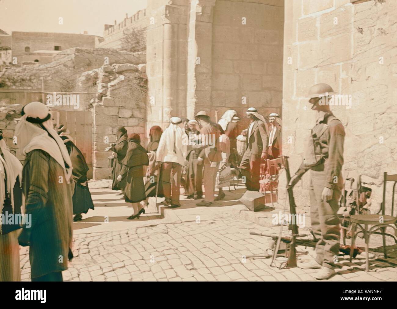 Siege of Jerusalem, Oct. 22, 1938, Israel. Reimagined by Gibon. Classic ...