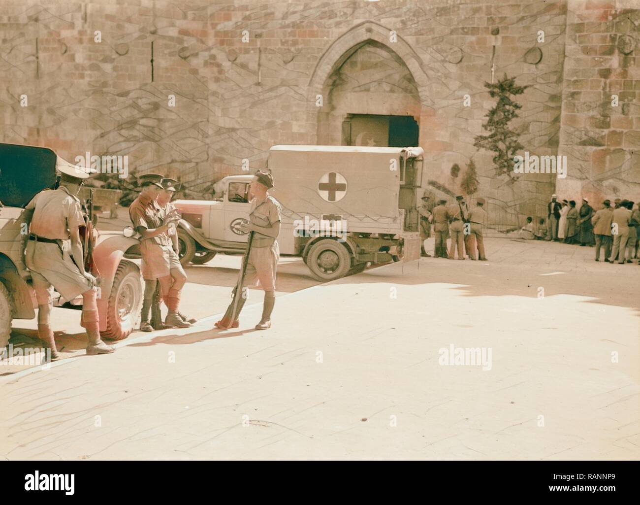 Siege of Jerusalem, Oct. 22, 1938, Israel. Reimagined by Gibon. Classic ...