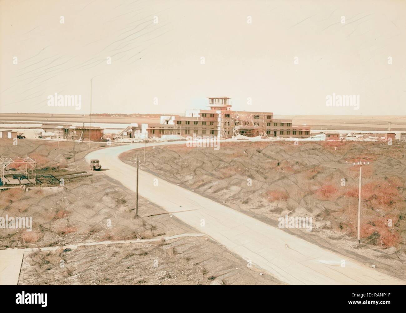 Lydda Air Terminus, building, etc. 1934, Israel, Lod. Reimagined by ...