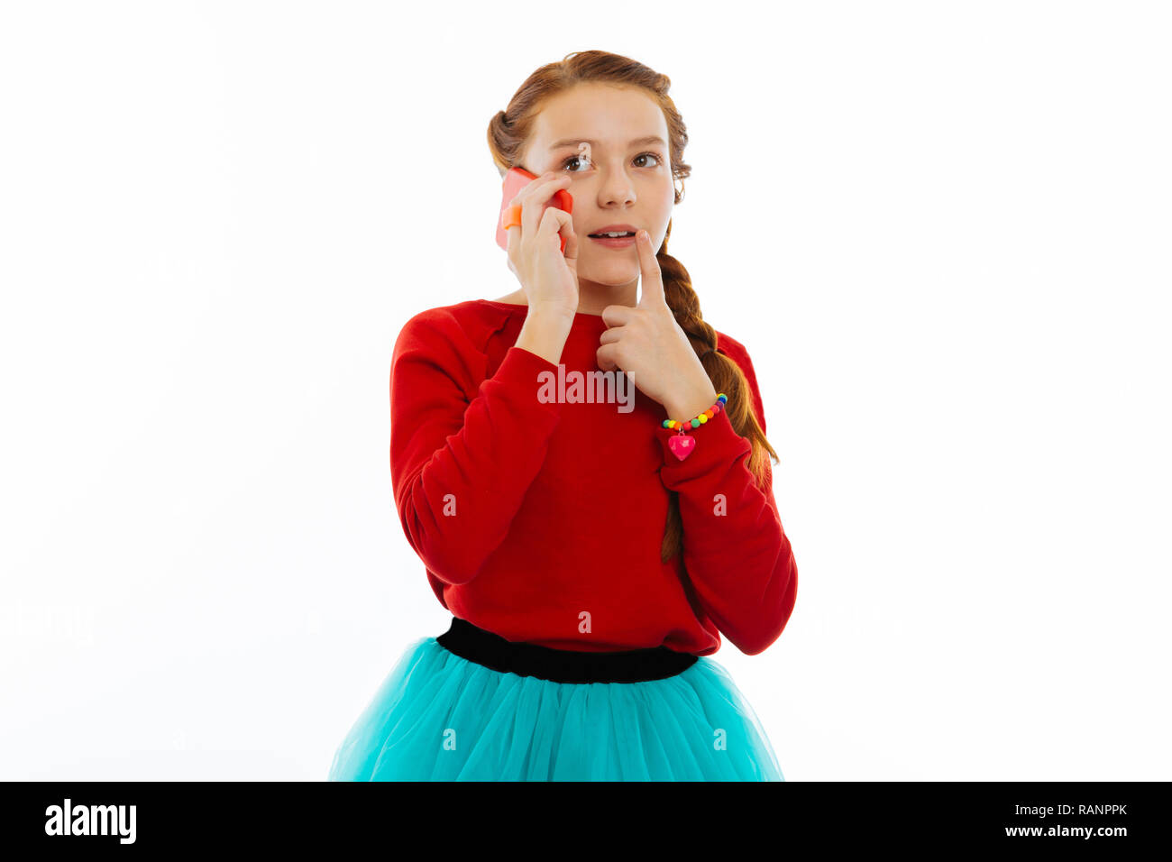 Girl speaking hi-res stock photography and images - Alamy
