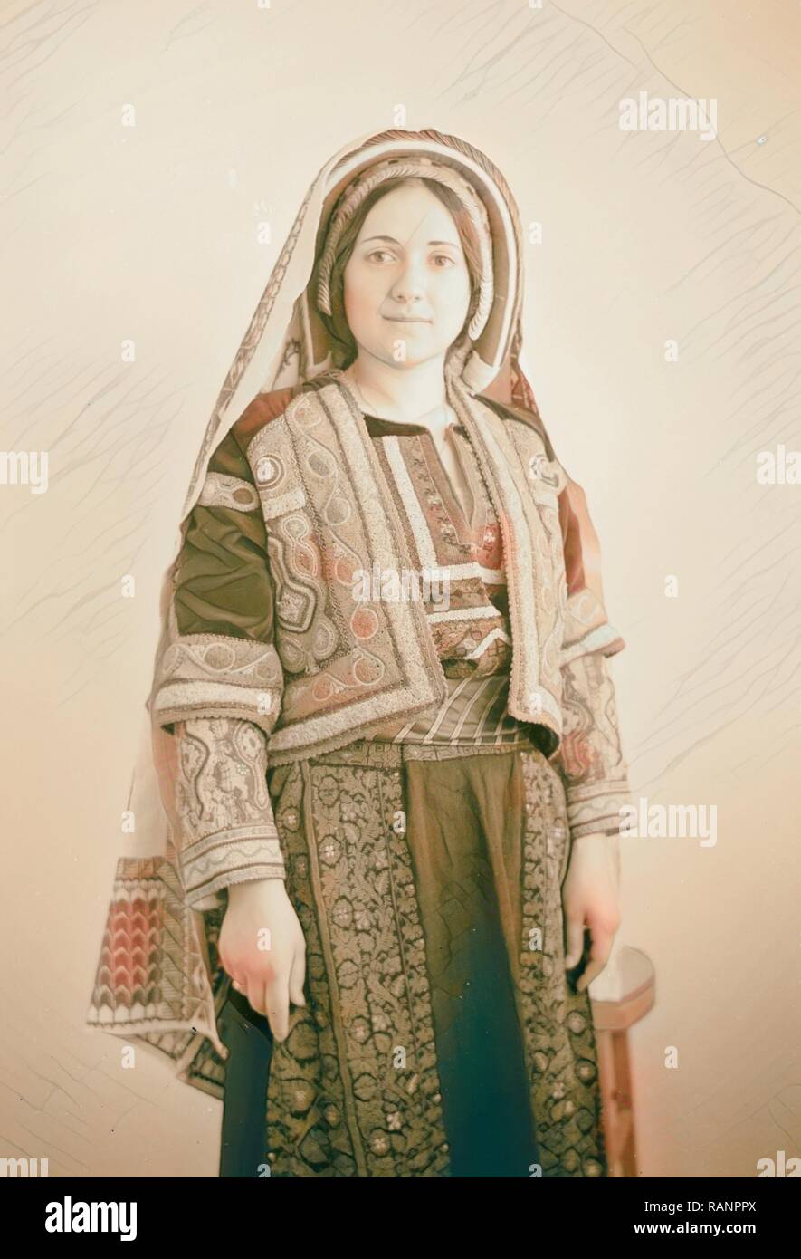 Ramallah type (Wedad Khuri) Weddad in finely embroidered Ramallah ...