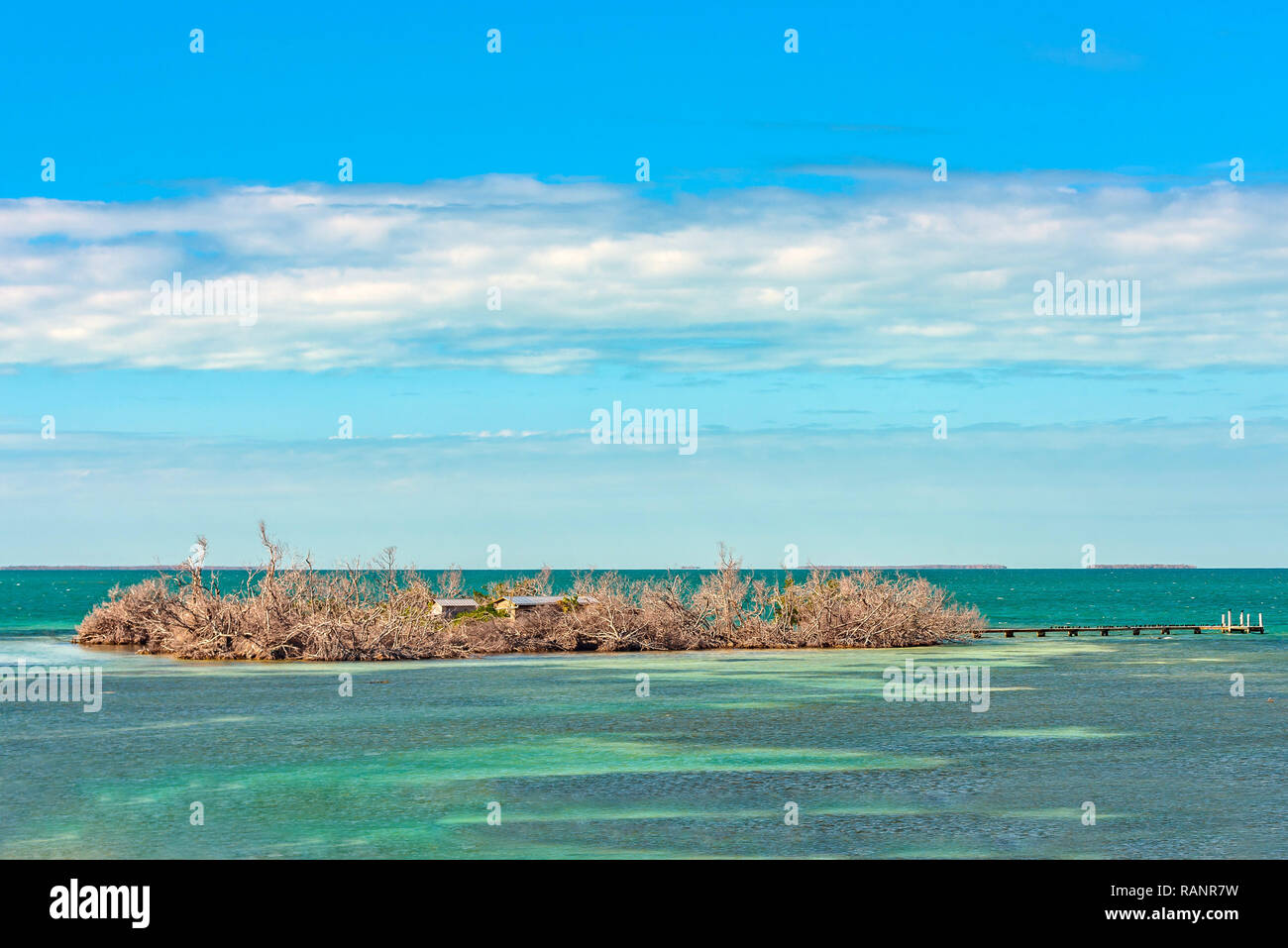 Little Money Key, a small desert island surrounded by beautiful crystal ...