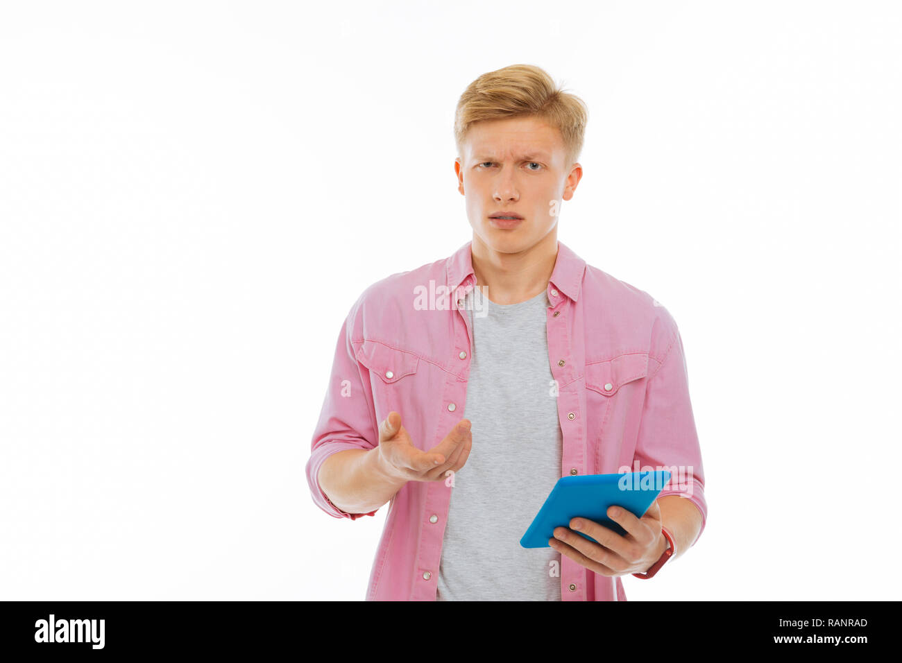 Young nice looking man talking hi-res stock photography and images - Alamy