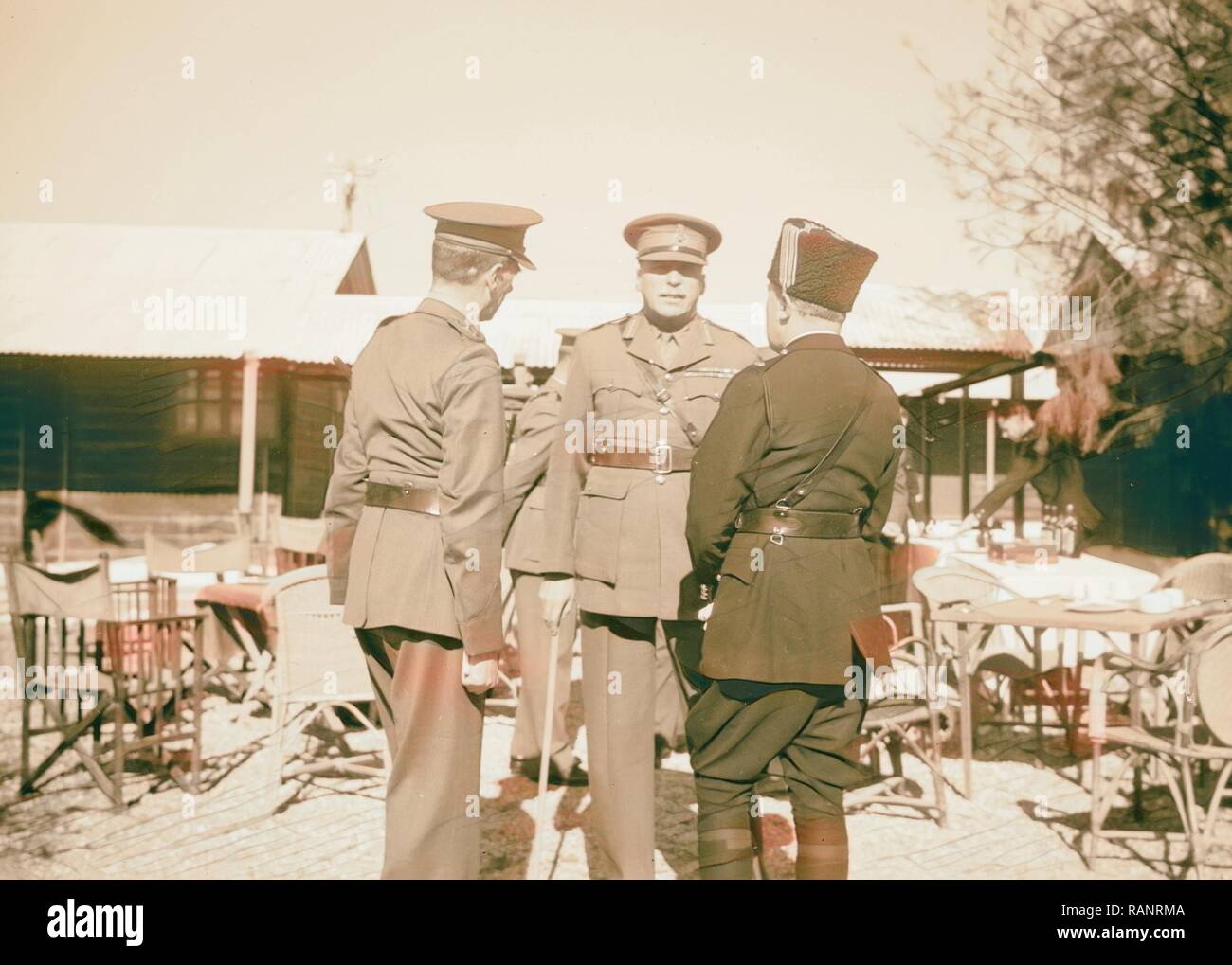 Arrival in Palestine of Mr. Anthony Eden. Gen. Barker, G.O.C. at Lydda ...