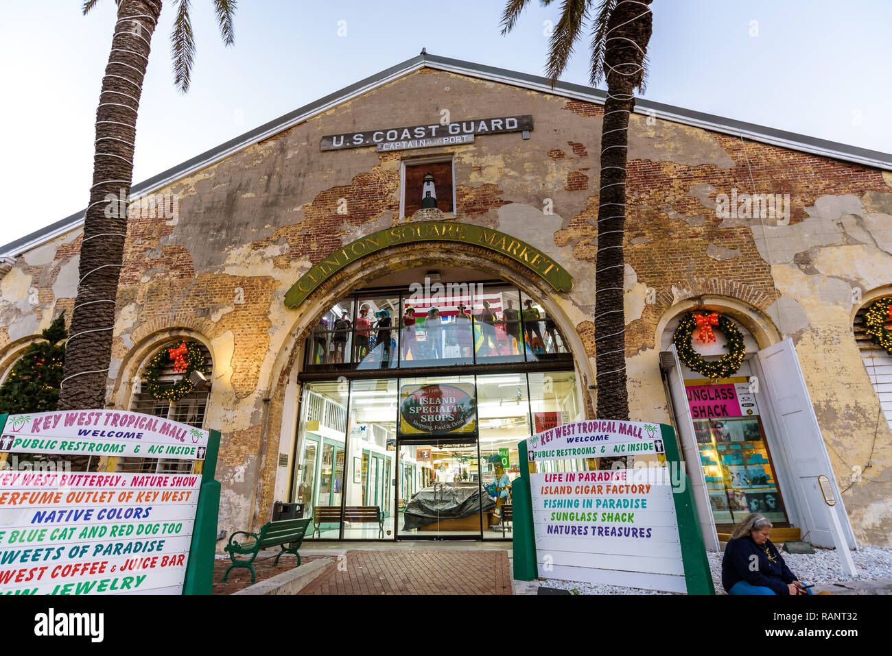 Key West, Florida - December 2018. View of the entrance of Clinton ...