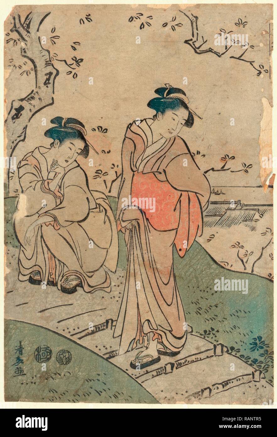 Hanami, Cherry Blossom Viewing. [Between 1791 and 1793], 1 Print ...