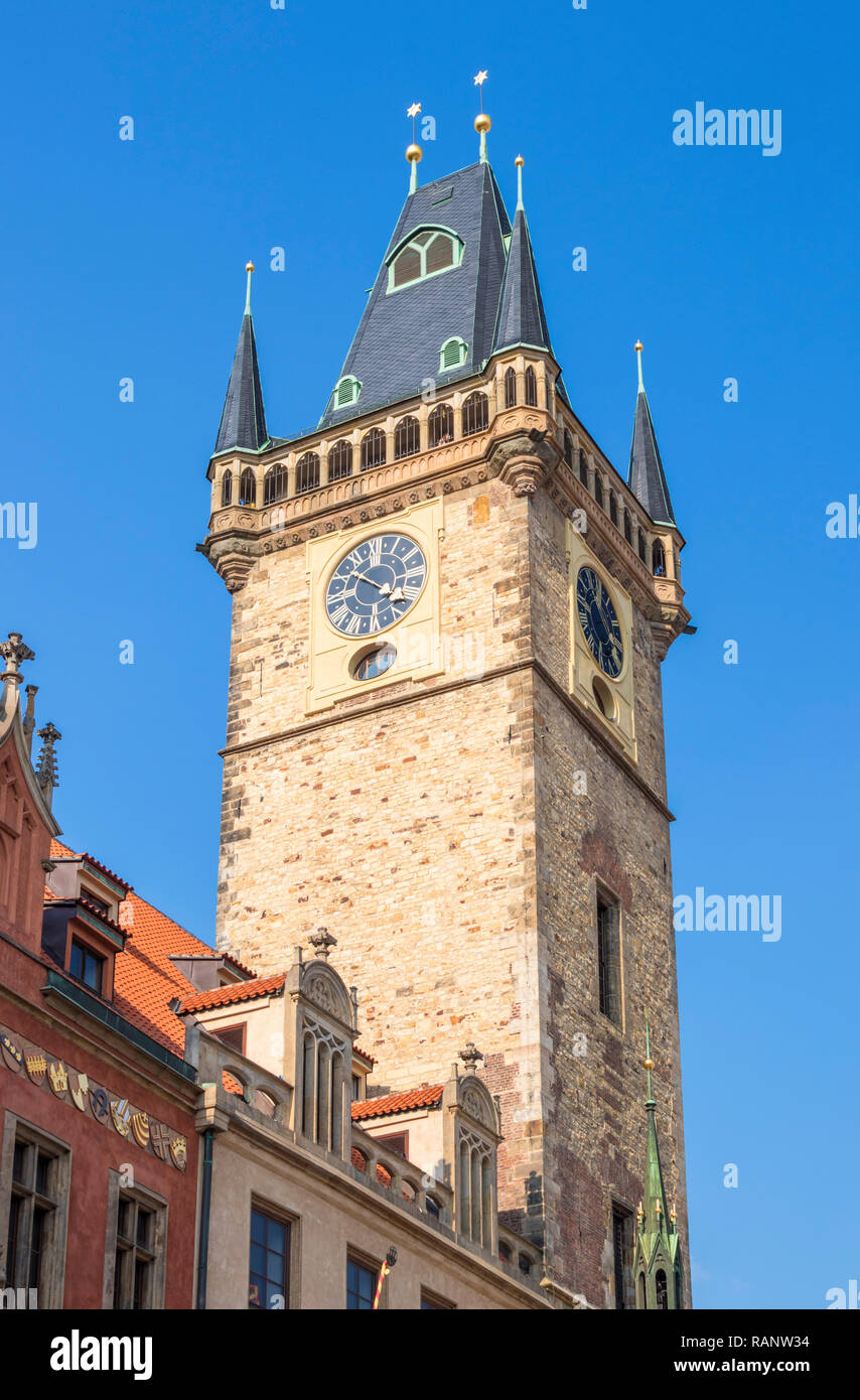 Prague Old Town Hall Staroměstská radnice Prague Czech Republic Europe ...