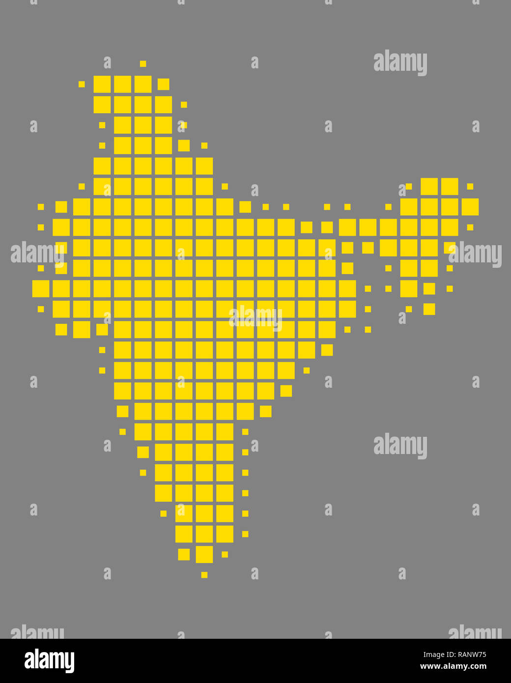 Map of India Stock Photo - Alamy