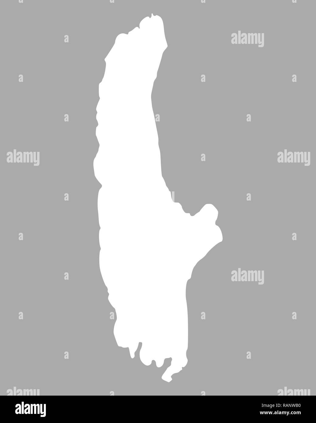 Map of Lake Ammersee Stock Photo - Alamy