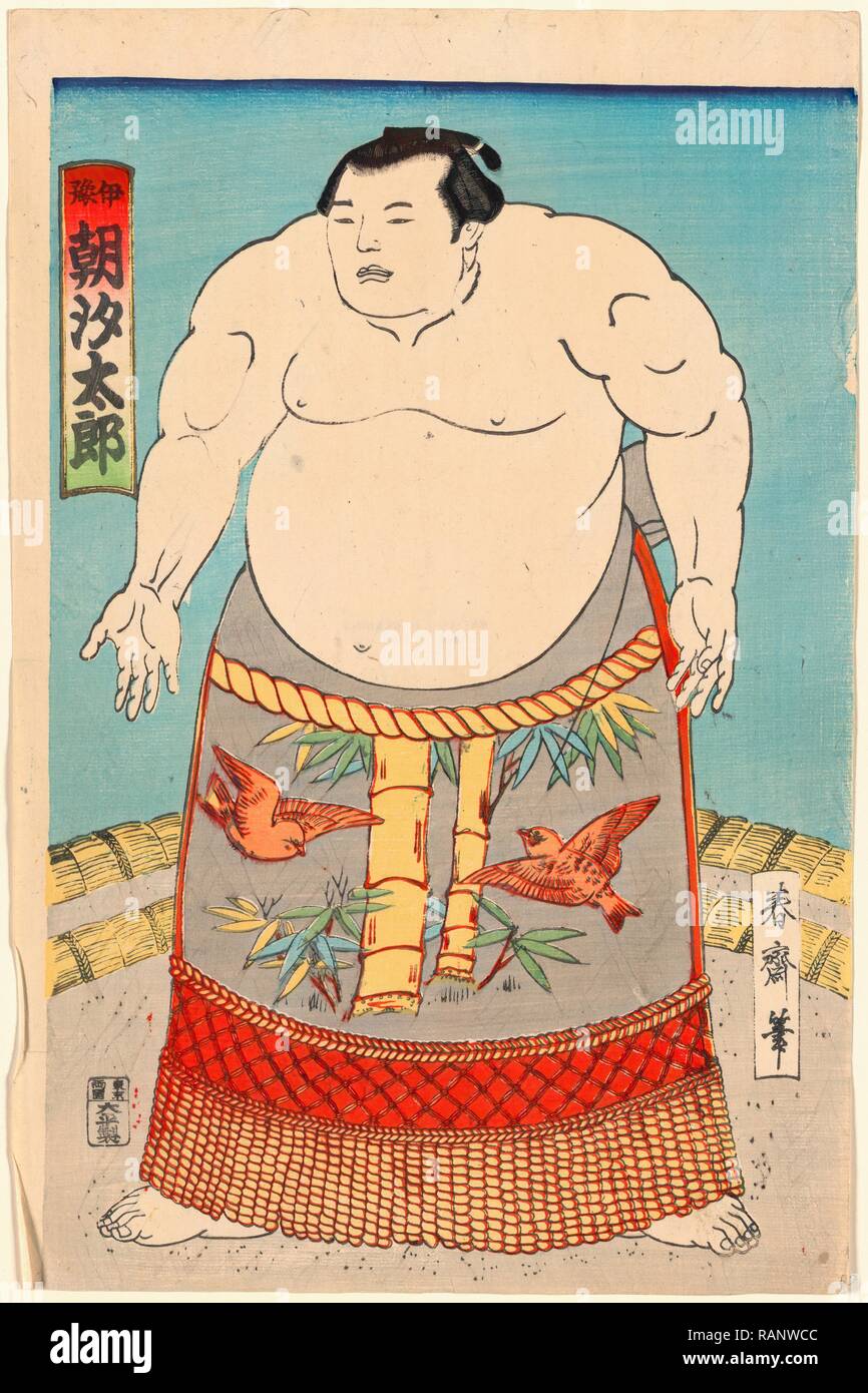 Asashio Taro, the Sumo Wrestler Asashio Taro. Print Shows Asashio Taro ...