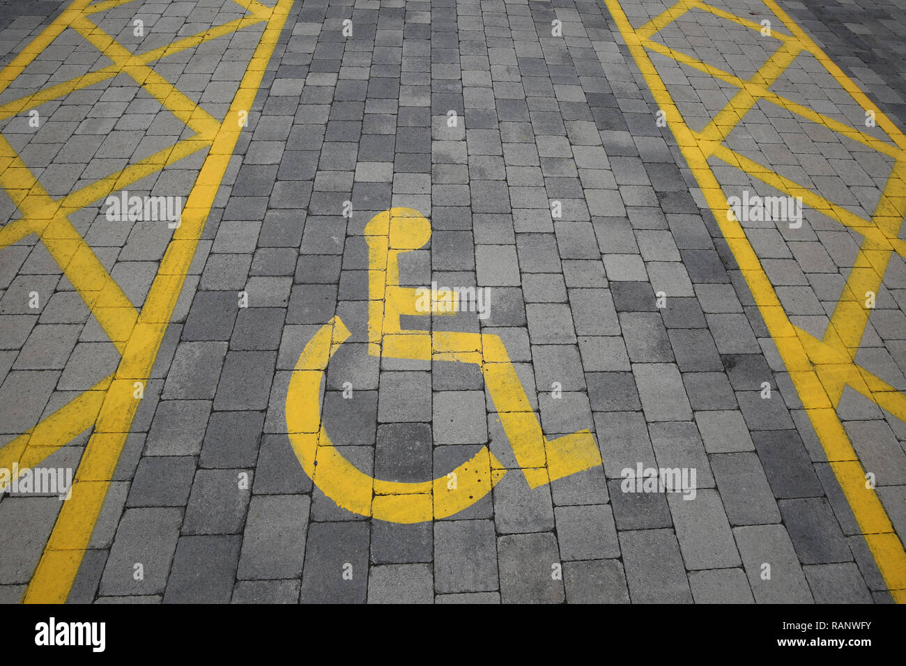 Disabled Parking Road Road Signs High Resolution Stock Photography and ...