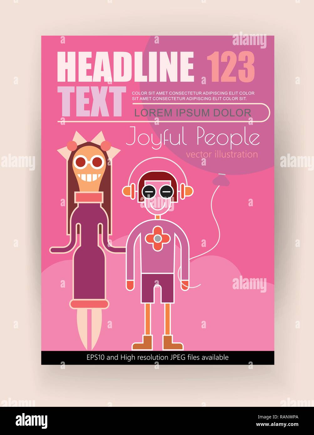 Happy teenager in teen Stock Vector Images - Alamy