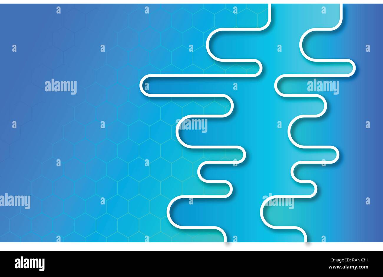 Abstract colorful background with hexagon net pattern, shadow and ...