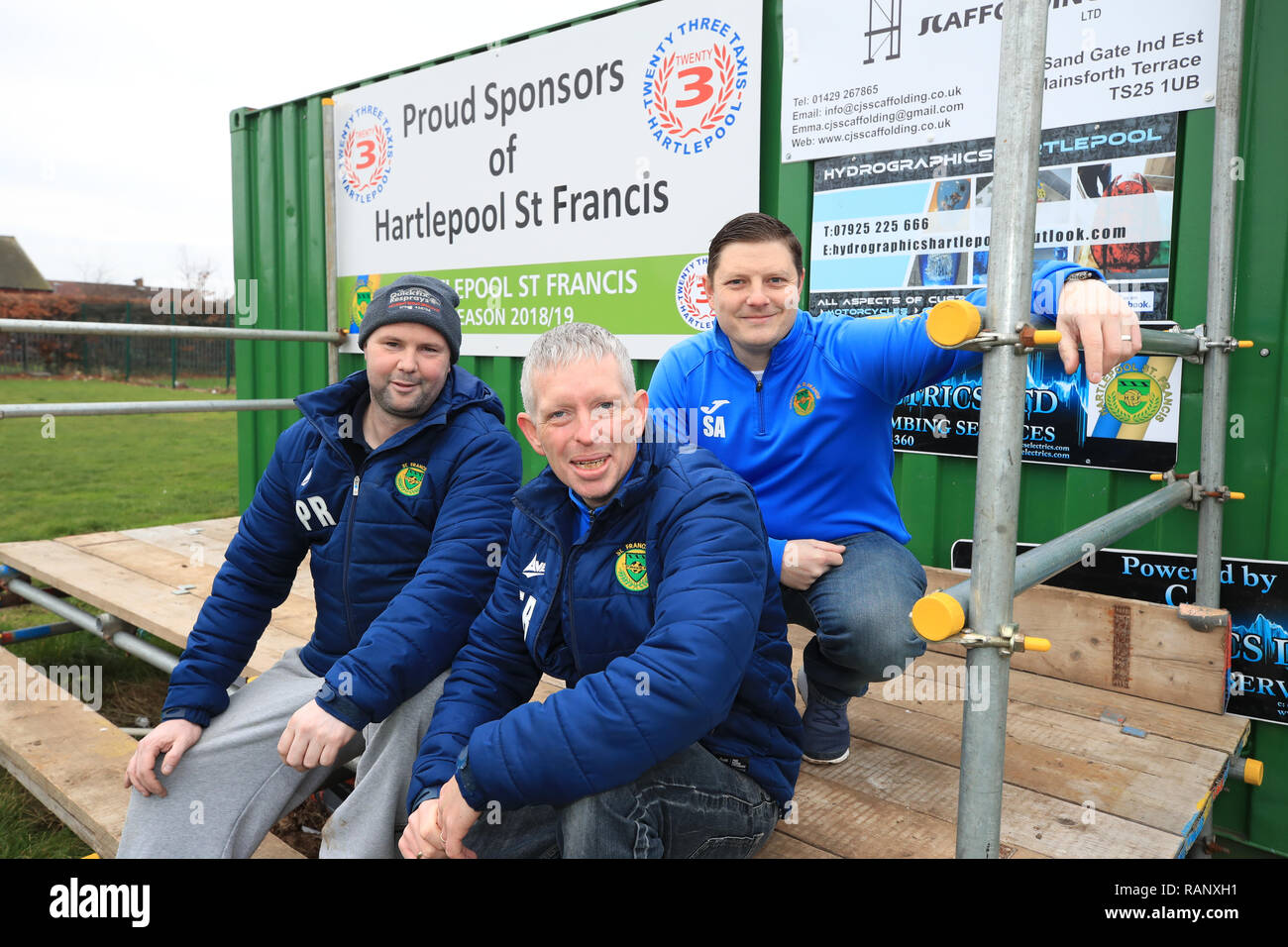 Assistant stuart allison hartlepool st francis football club hi-res ...