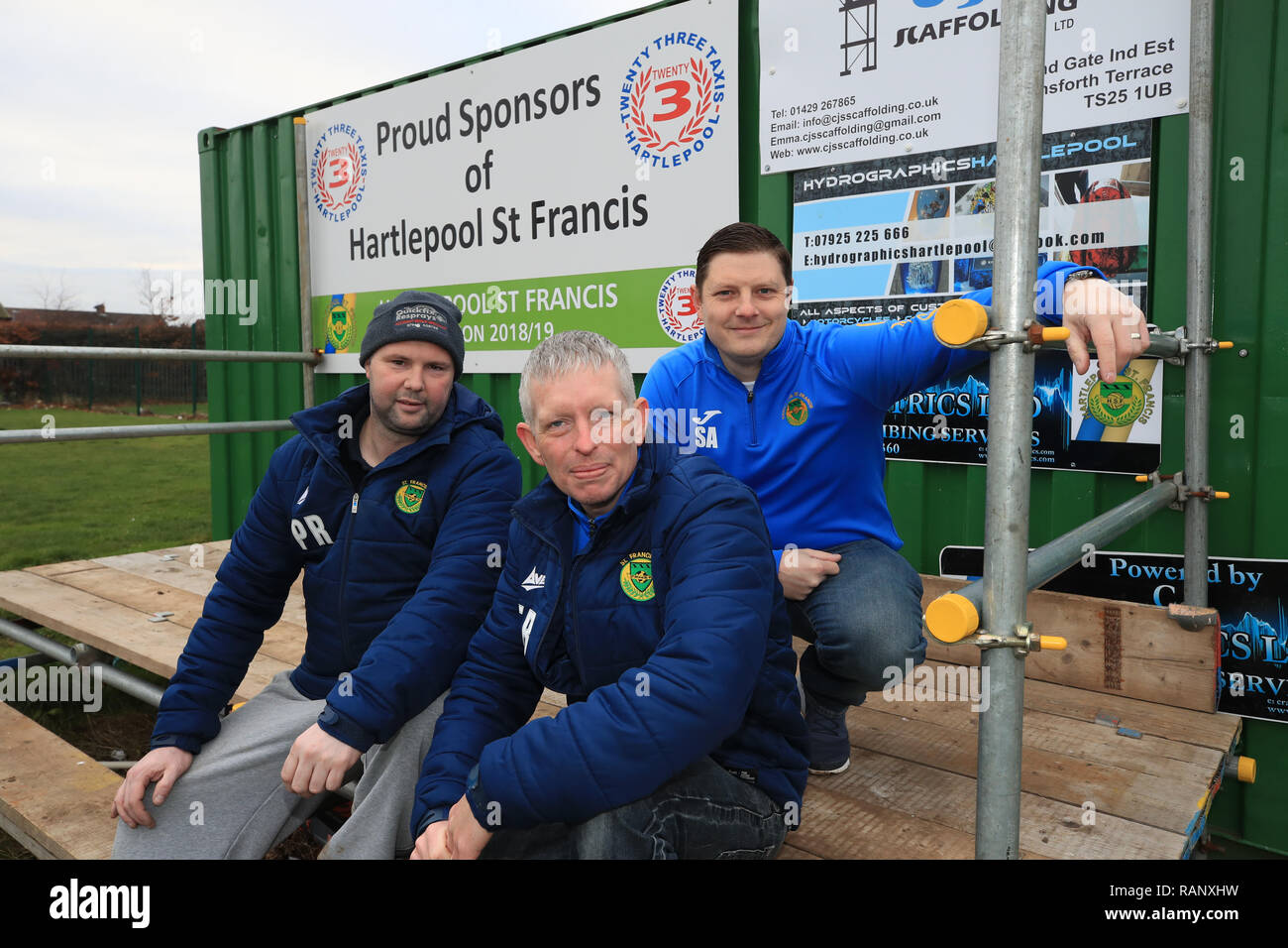 Assistant stuart allison hartlepool st francis football club hi-res ...