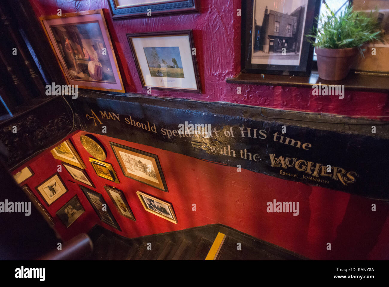 Interior view of the Mayflower pub, Rotherhithe, London Stock Photo - Alamy