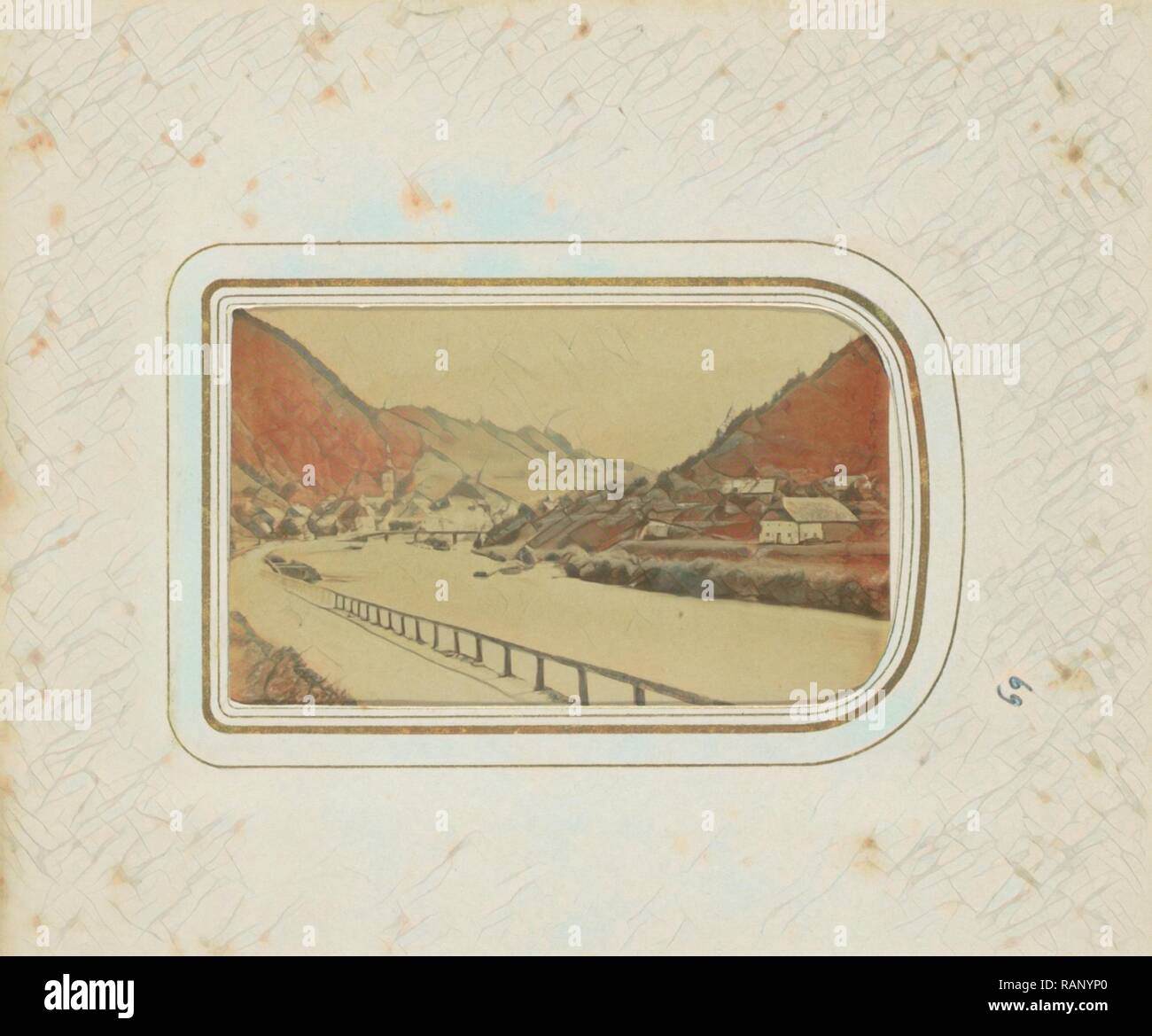 View Lend and the Salzach River, Austria. Reimagined by Gibon. Classic ...