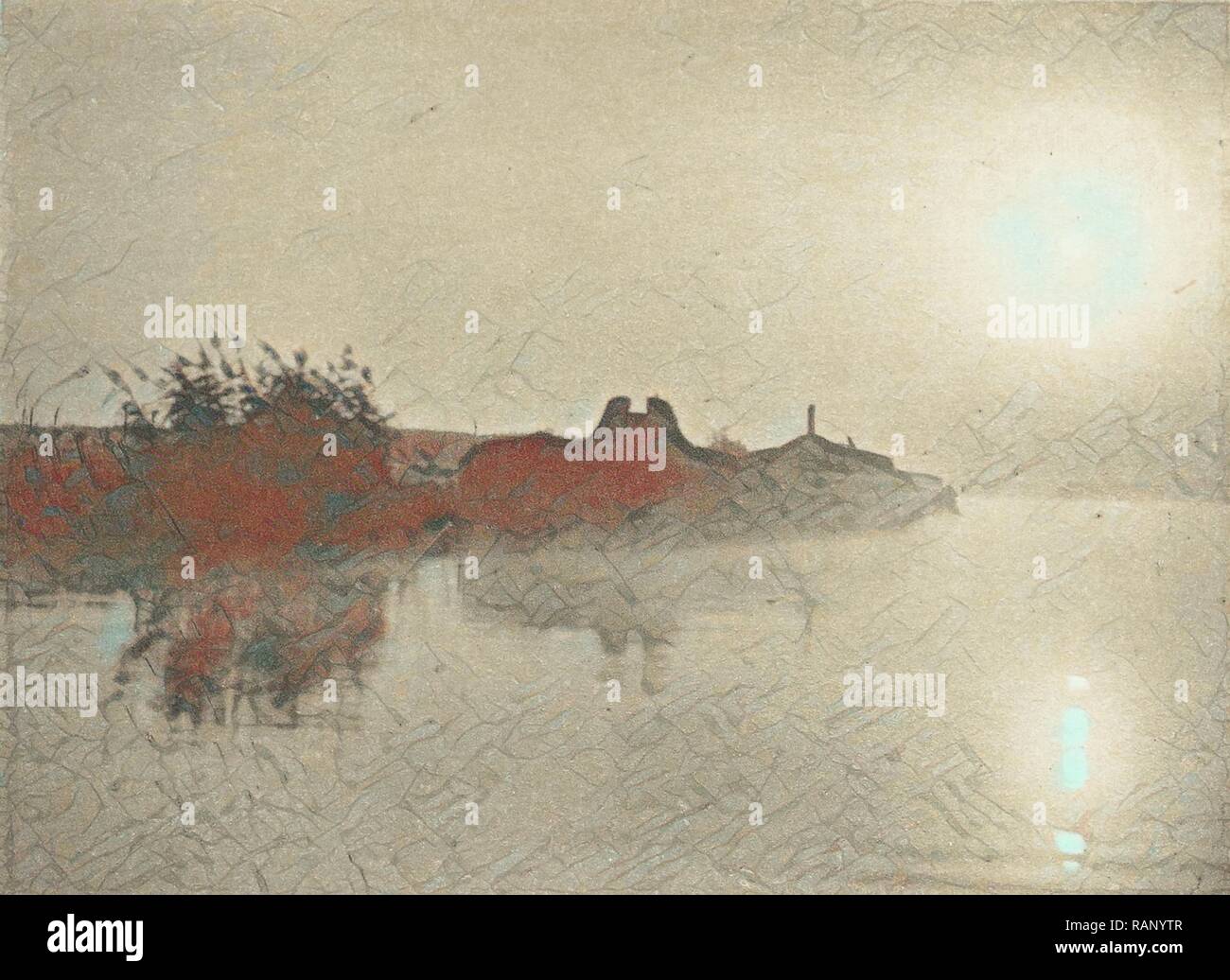 River Landscape in the Mist at dawn, Peter Henry Emerson, 1856 – 1936 ...