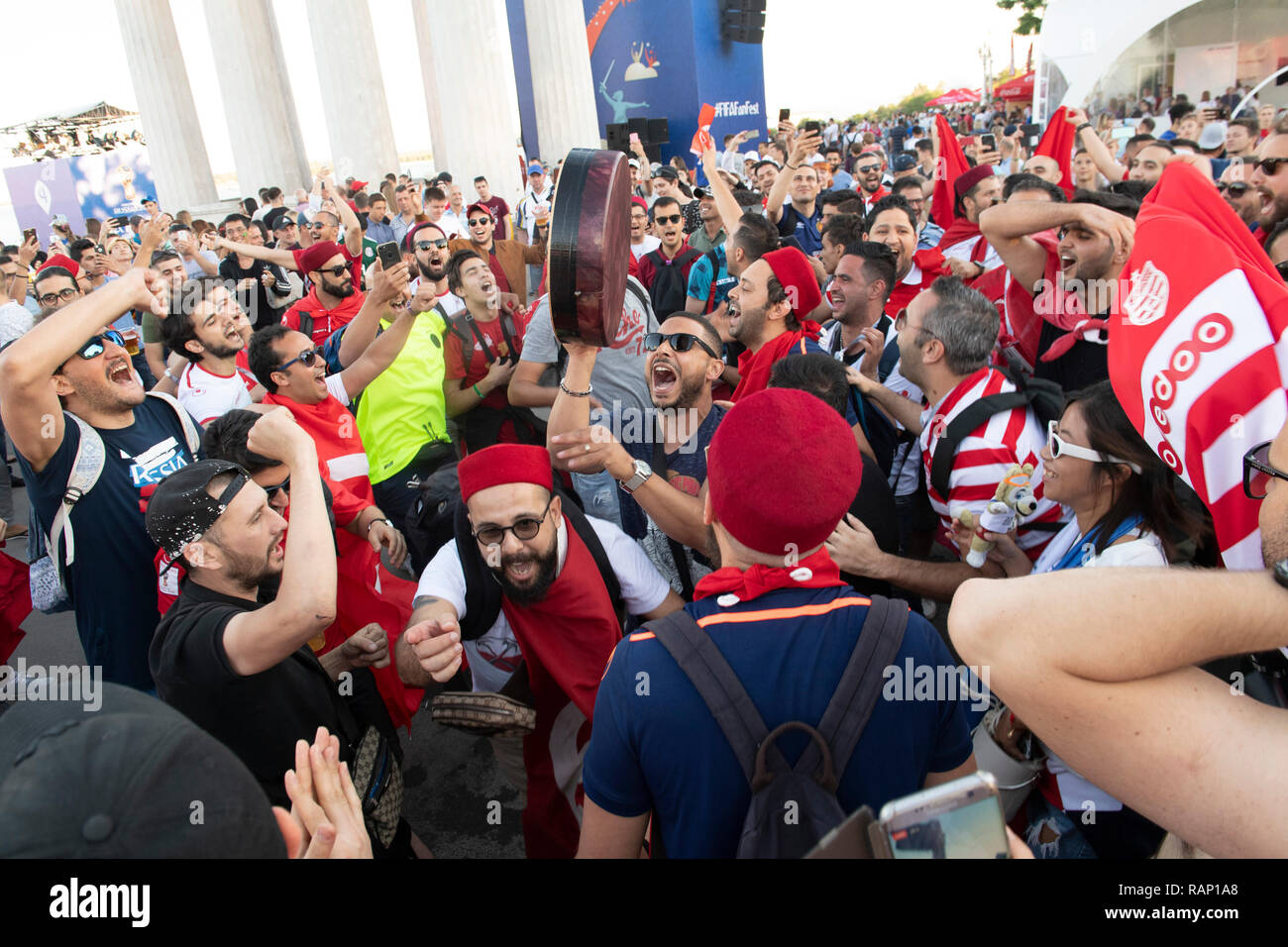 Tunisian football fans world cup hi-res stock photography and images ...