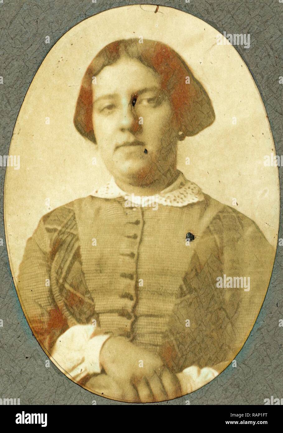 Portrait of Charlotte Asser, Eduard Isaac Asser, 1852. Reimagined by ...