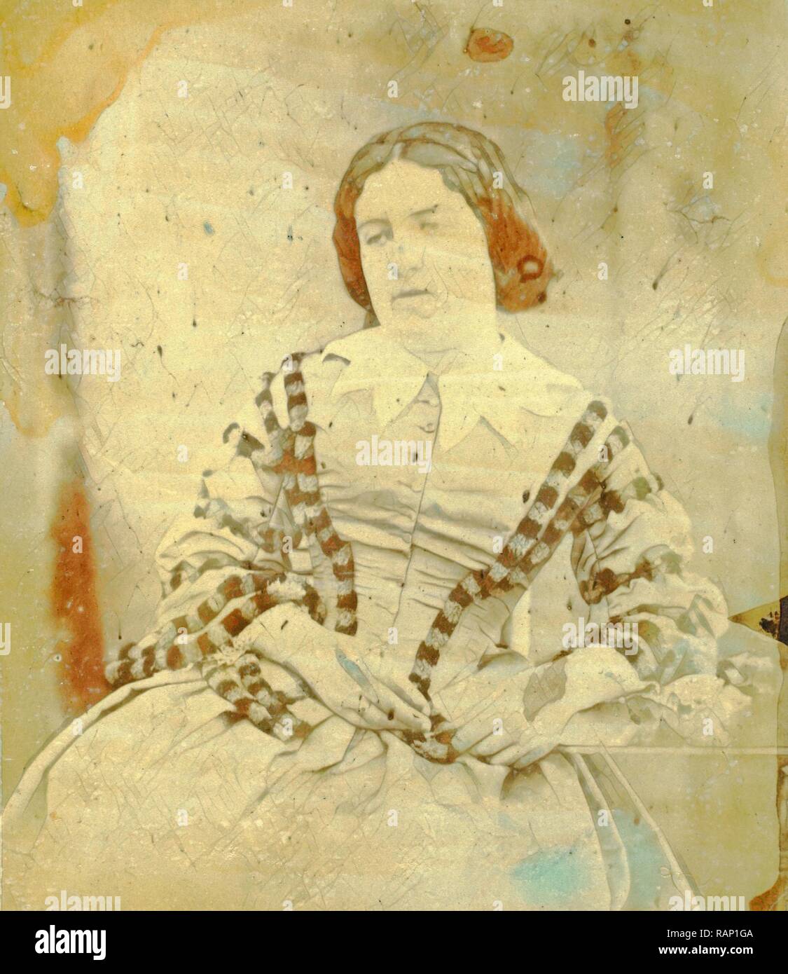 Portrait of Charlotte Asser, Eduard Isaac Asser, c. 1854. Reimagined by ...