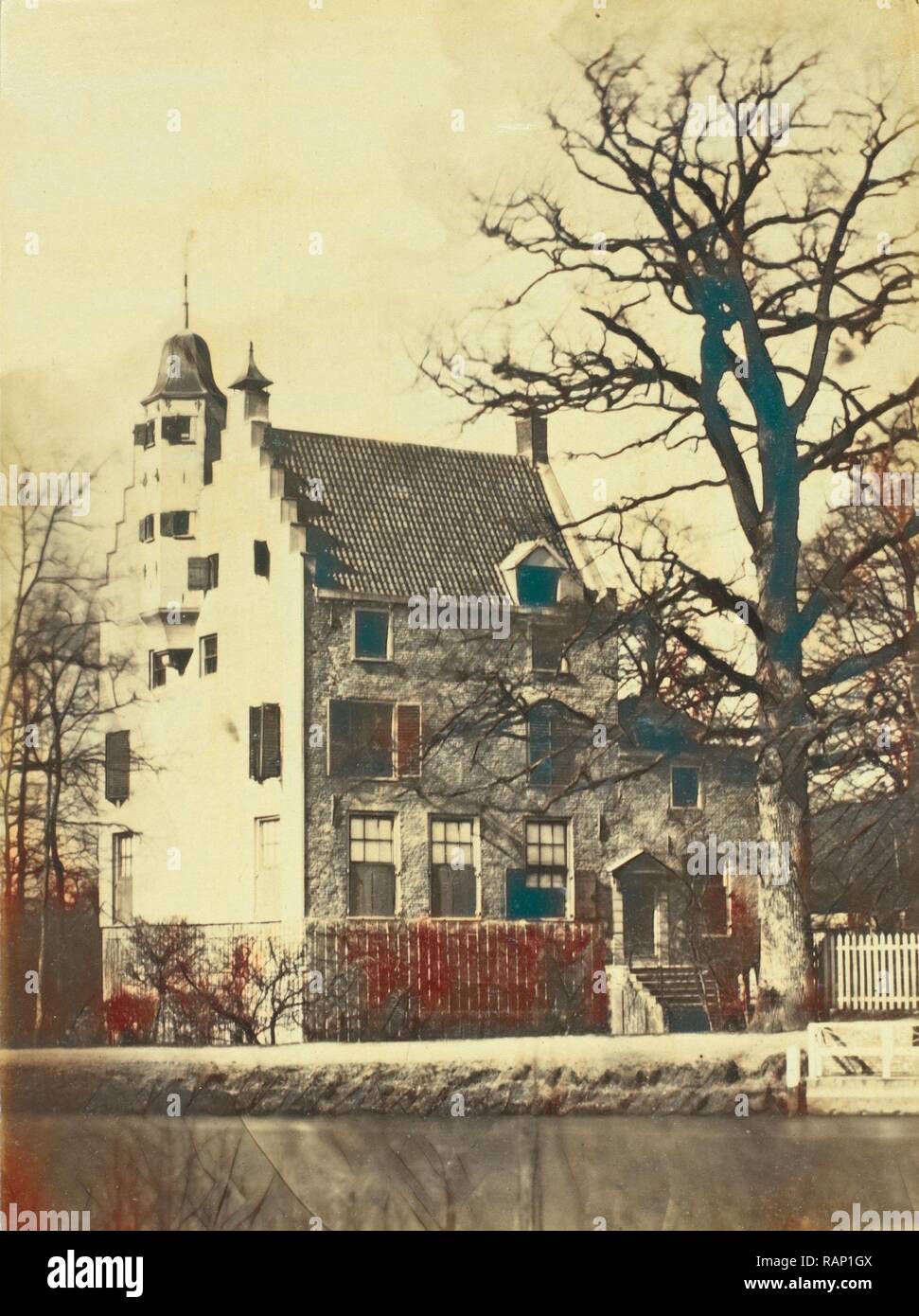 View house Oudaan Breukelen on the Vecht, The Netherlands, Eduard Isaac ...