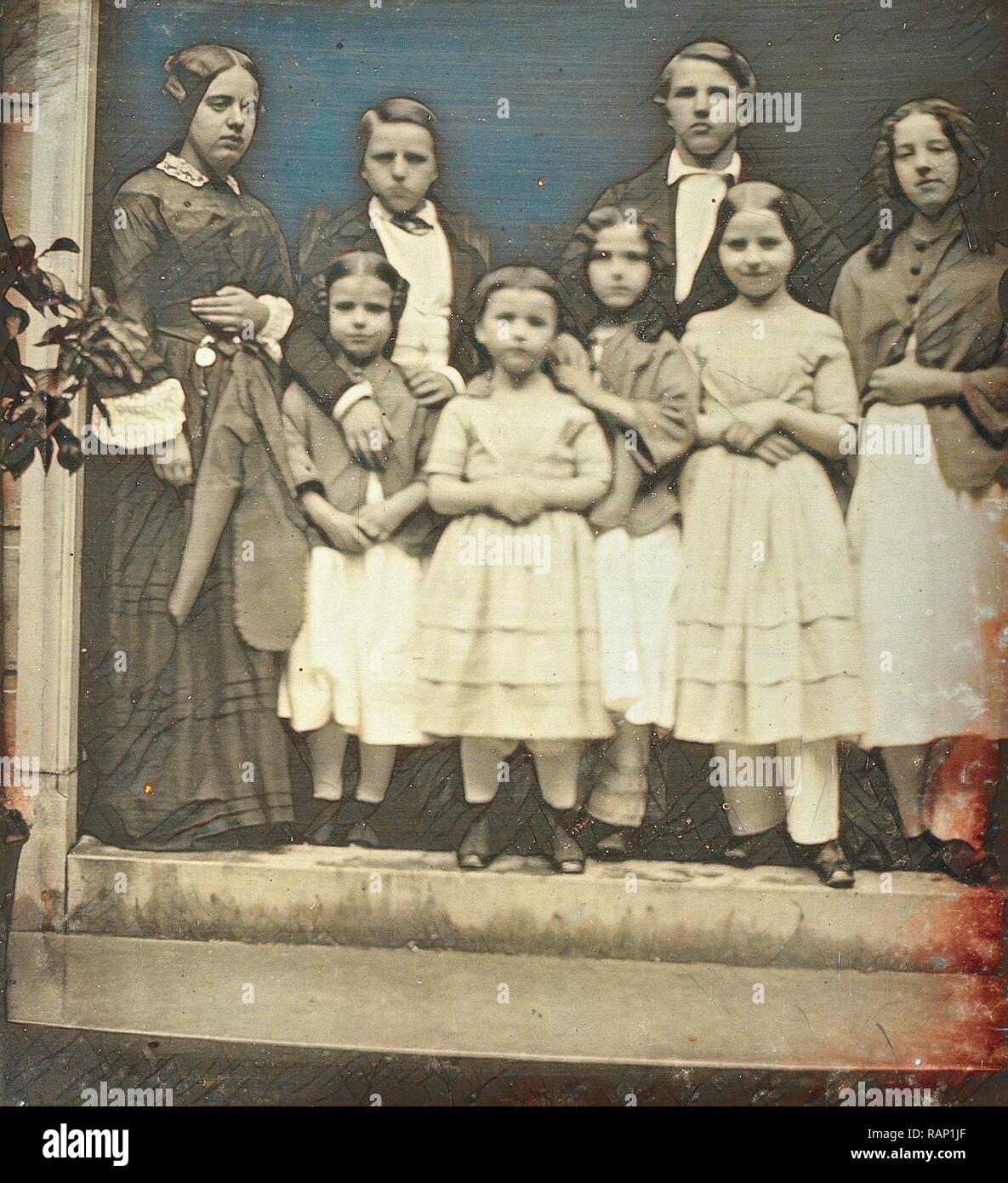 Group portrait of members of the family Asser and acquaintances, Eduard ...