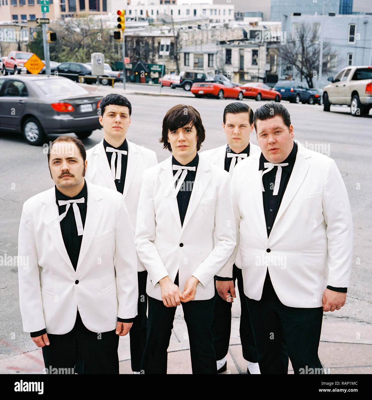 The Hives a Swedish rock band, photographed in, Austin Texas, United ...
