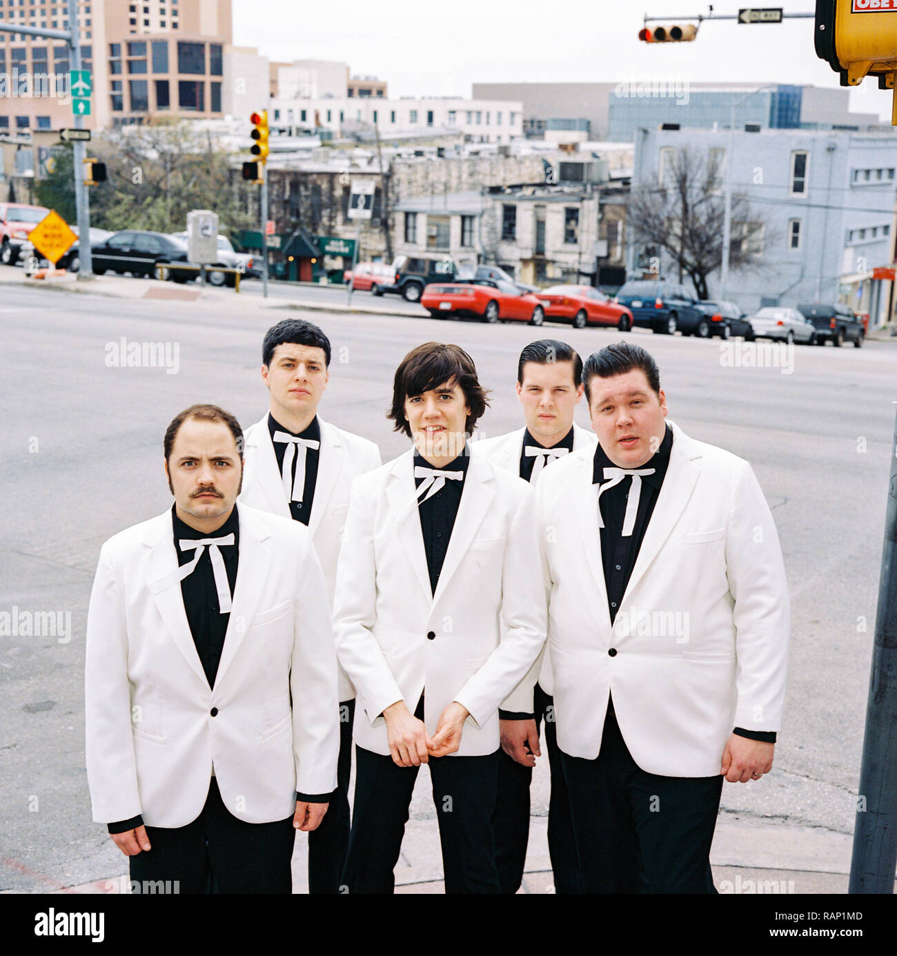The Hives a Swedish rock band, photographed in, Austin Texas, United ...
