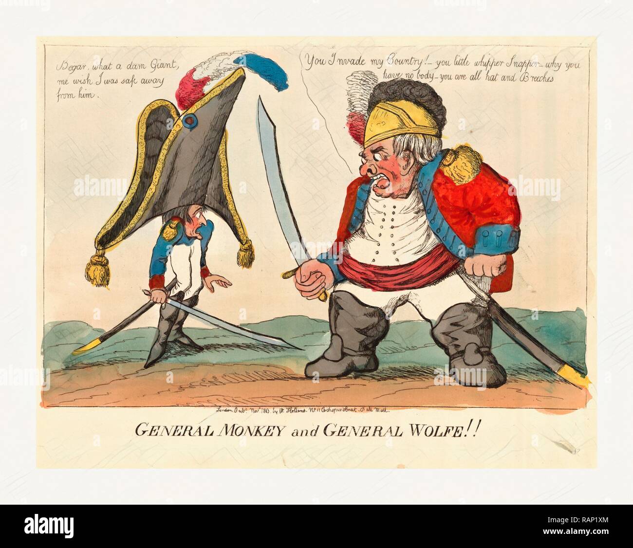 General Monkey and General Wolfe, Holland, William, active 1782-1817 ...