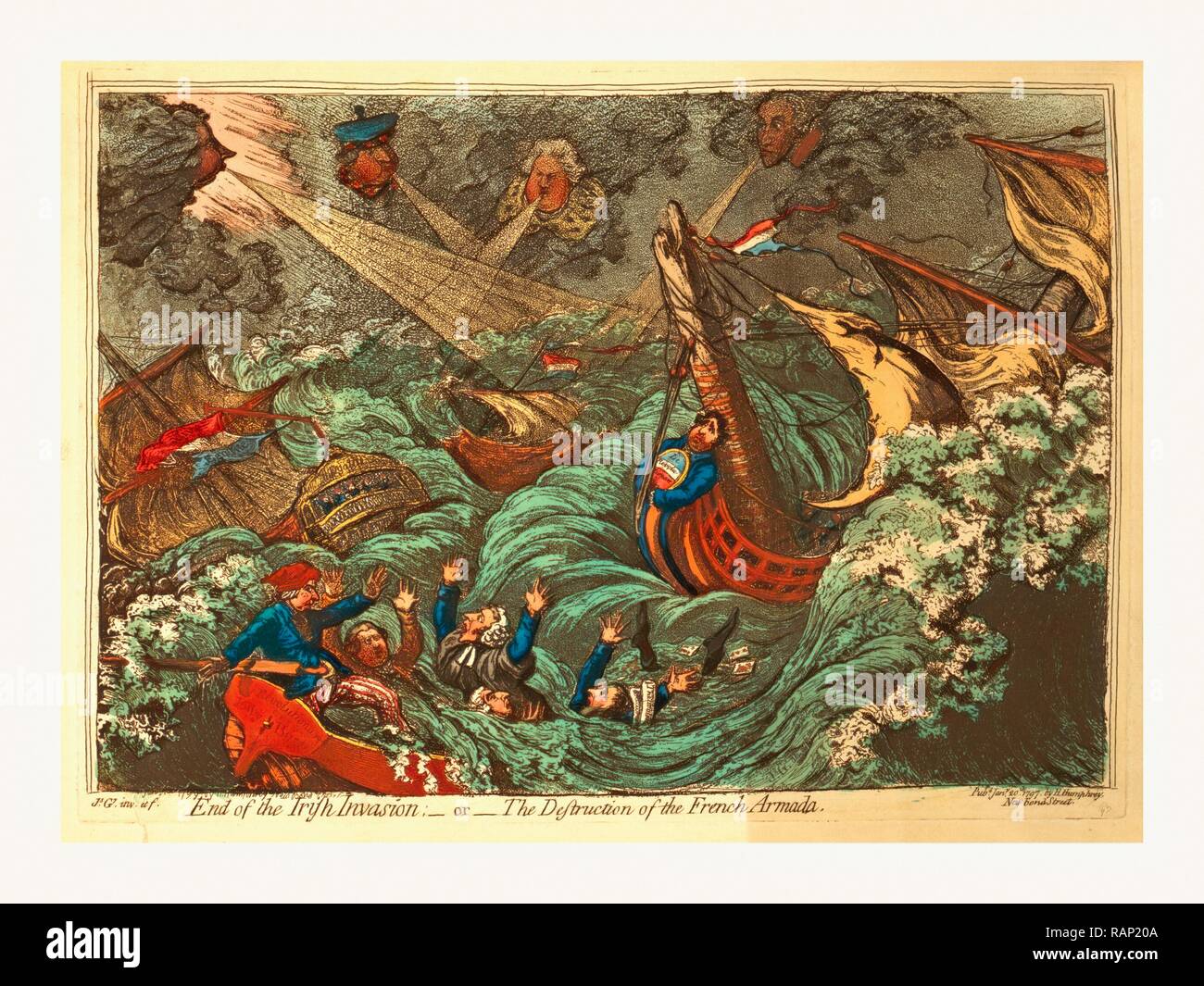James gillray invasion hi-res stock photography and images - Alamy