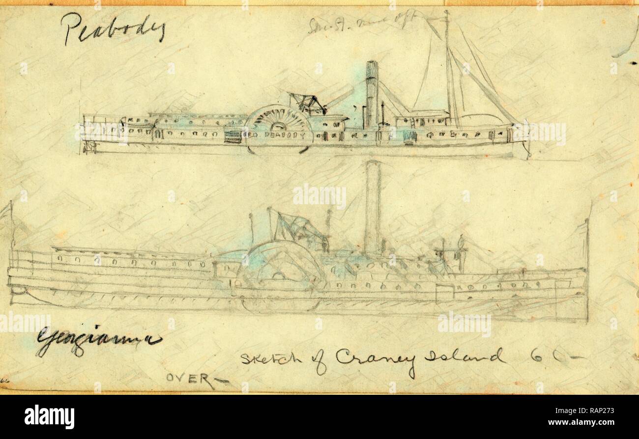 Peabody and Georgianna, by Alfred R Waud, 1828-1891, an american artist ...