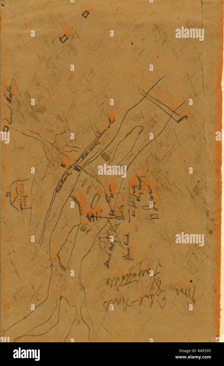 American civil war map 1865 hi-res stock photography and images - Alamy