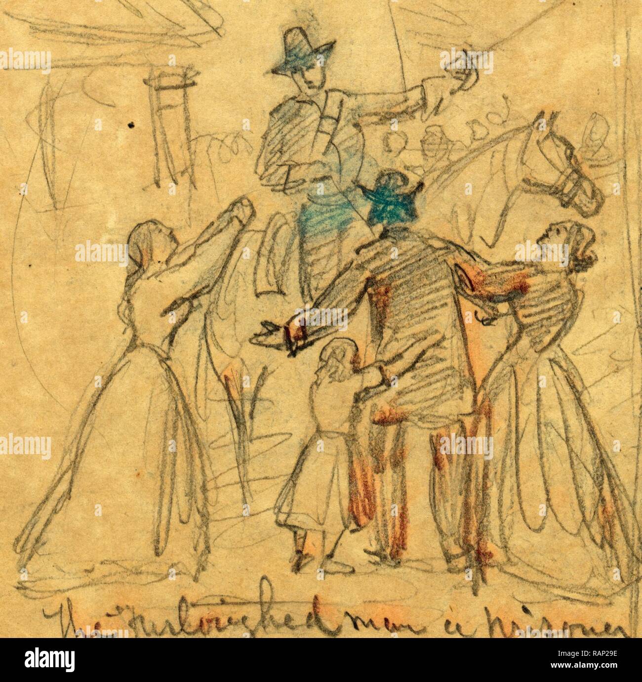 The furloughed man a prisoner, 1864 February-March, drawing, 1862-1865 ...