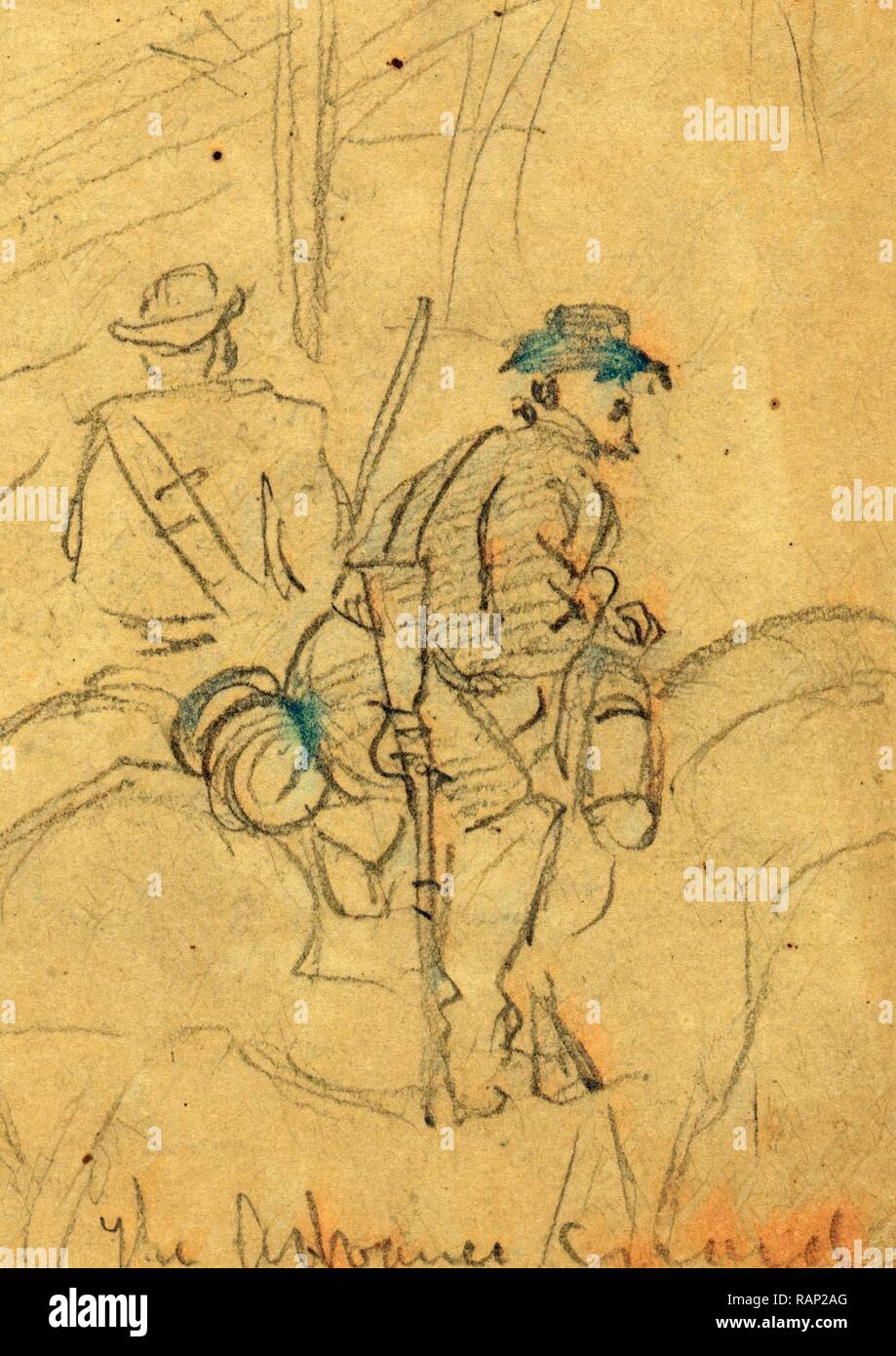 The advance guard, 1861-1865, drawing, 1862-1865, by Alfred R Waud ...