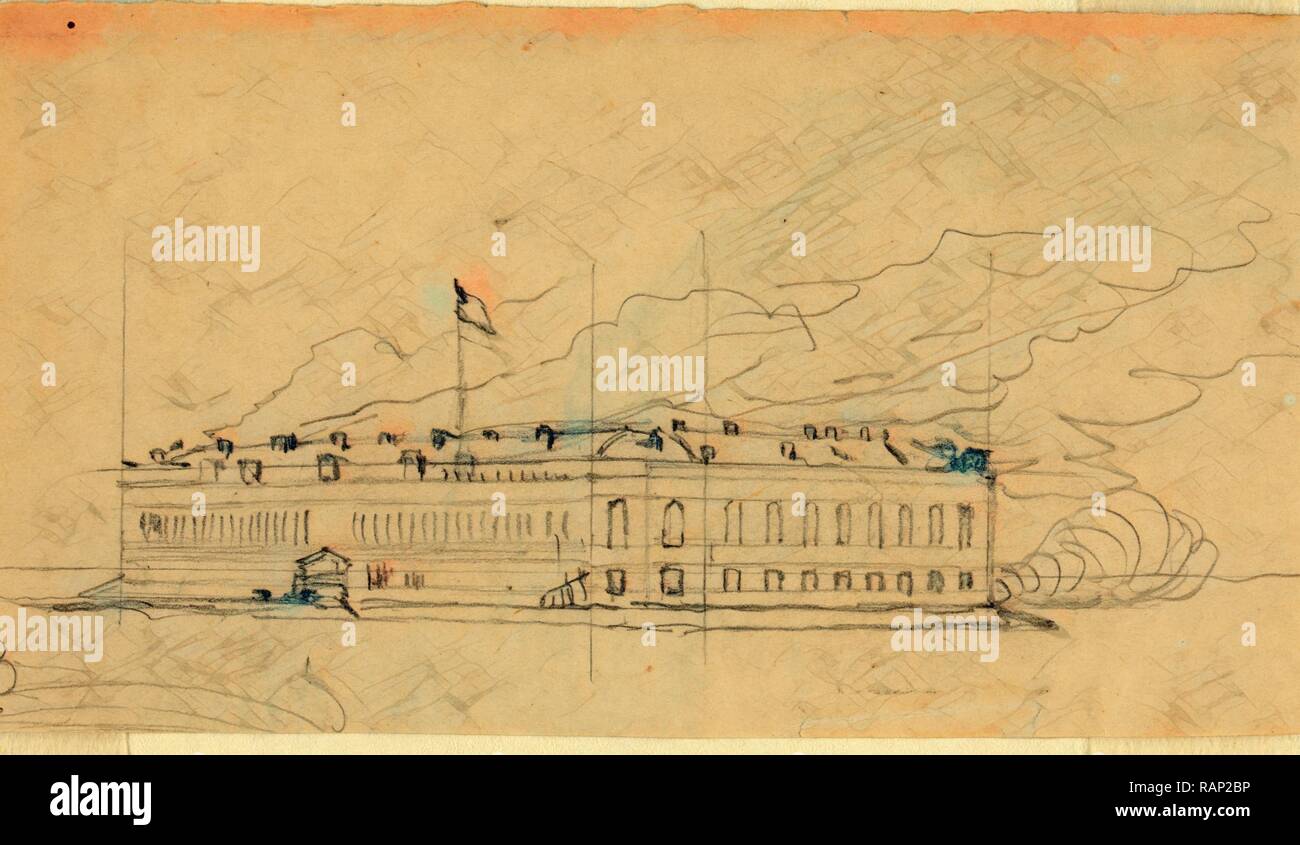 1860 drawing us hi-res stock photography and images - Alamy