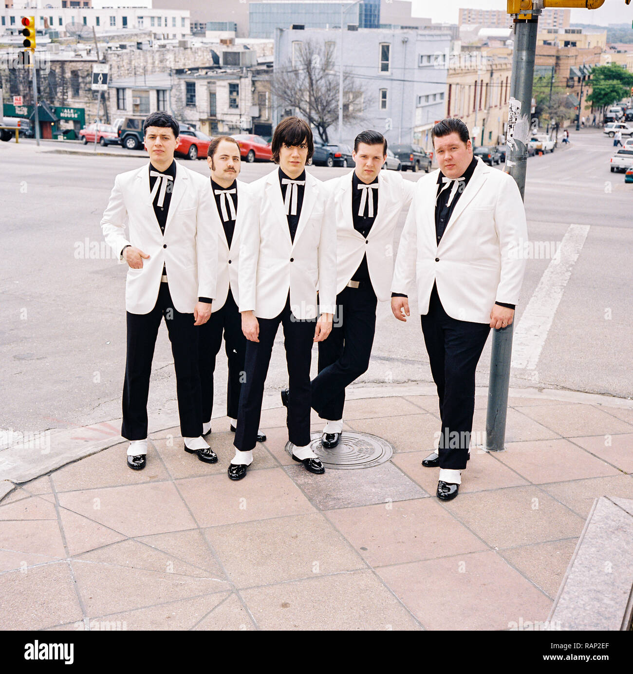 The Hives a Swedish rock band, photographed in, Austin Texas, United ...