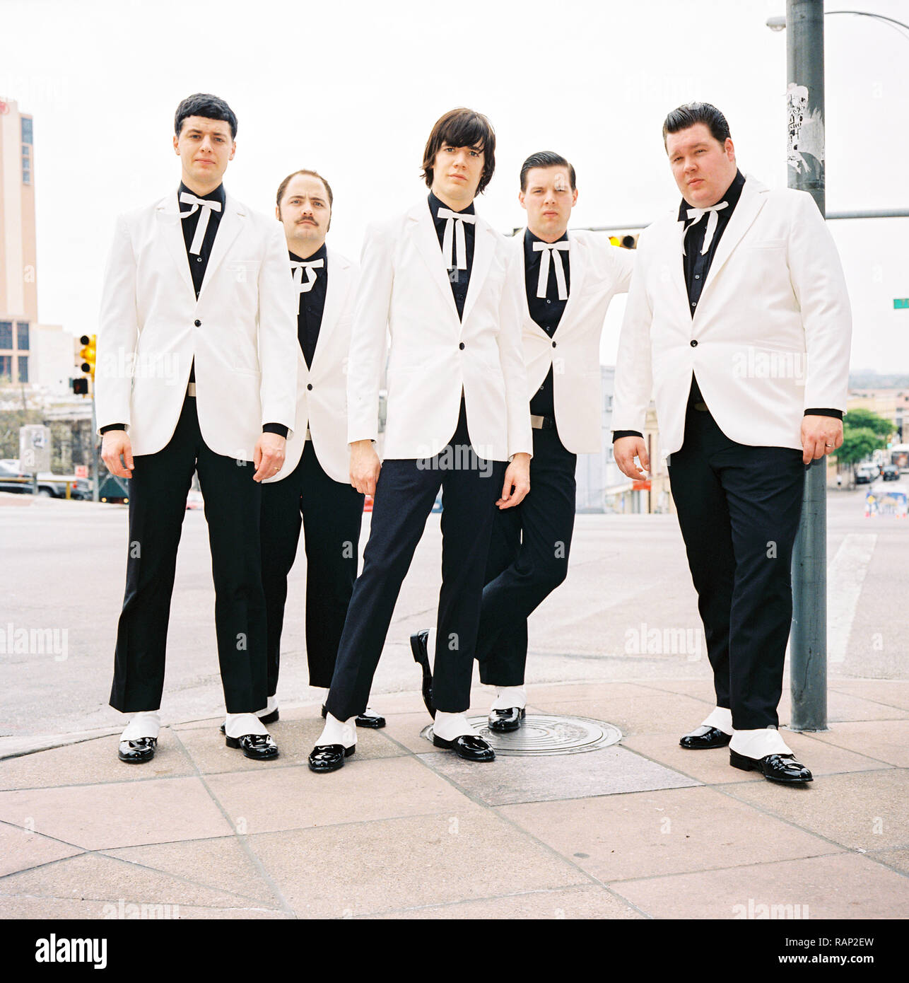 The Hives a Swedish rock band, photographed in, Austin Texas, United ...