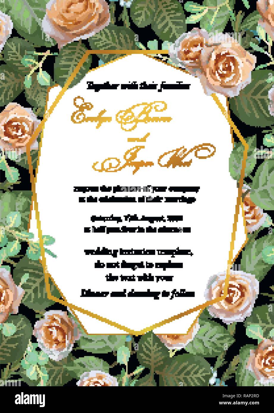 Luxury bouquet flowers Stock Vector Images - Alamy