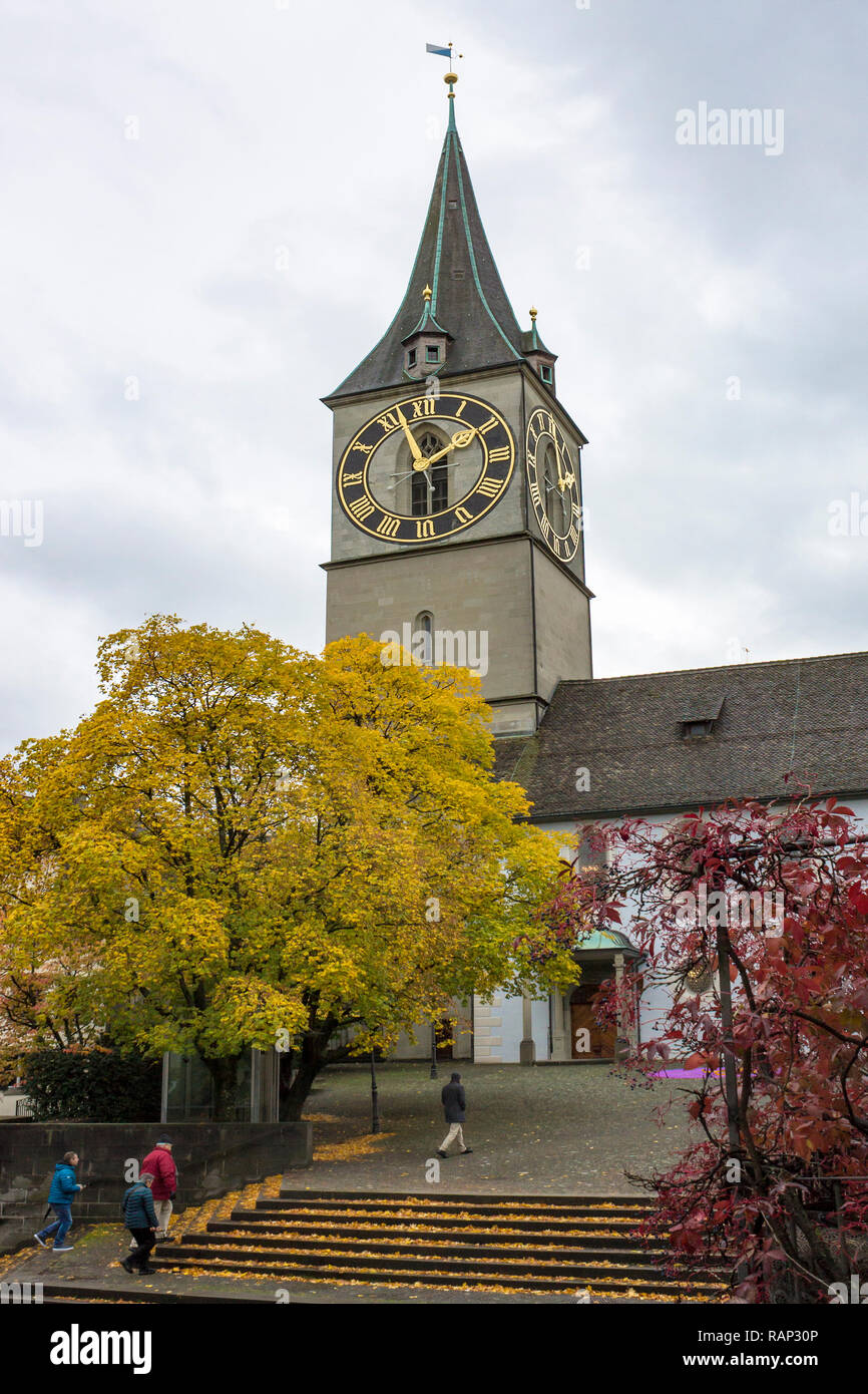 ZURICH, SWITZERLAND - OCT 130th, 2018: Classic beautiful and colorful ...