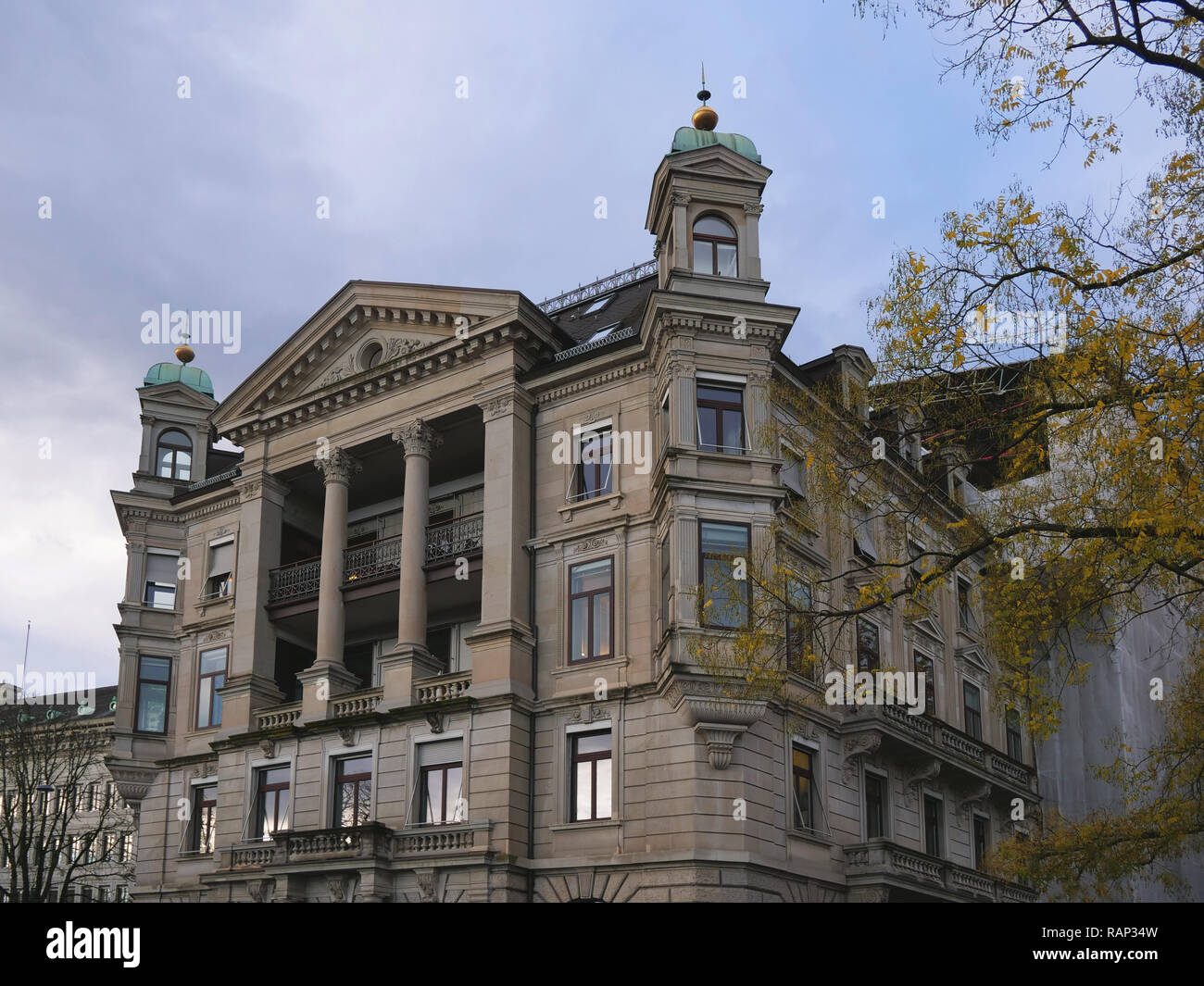 ZURICH, SWITZERLAND - OCT 130th, 2018: Classic beautiful and colorful ...