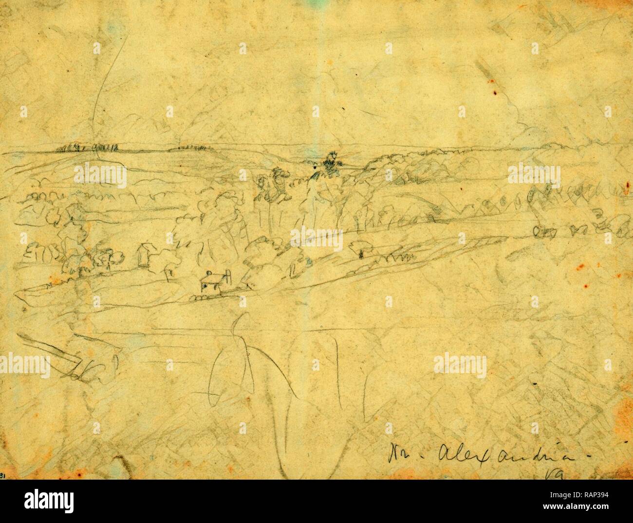 Nr. Alexandria, Va., drawing, 1862-1865, by Alfred R Waud, 1828-1891 ...