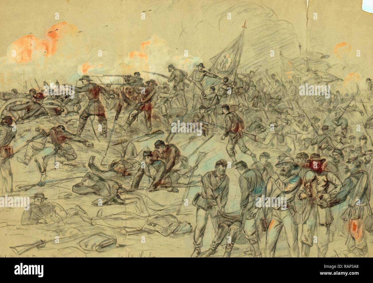 7th N.Y. Heavy Arty. in Barlows charge nr. Cold Harbor Friday June 3rd ...