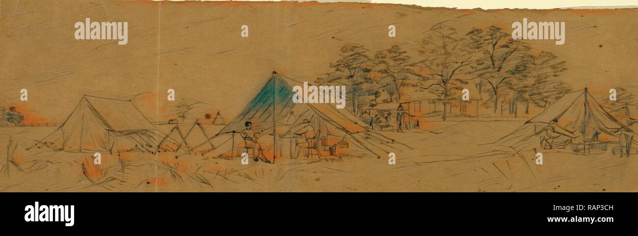 Civil War Soldiers Army Camp Stock Photos & Civil War Soldiers Army ...