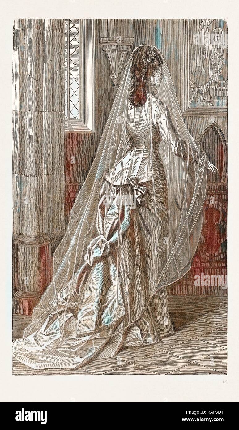 BRIDAL TOILETTE, 19th CENTURY FASHION. Reimagined by Gibon. Classic art ...