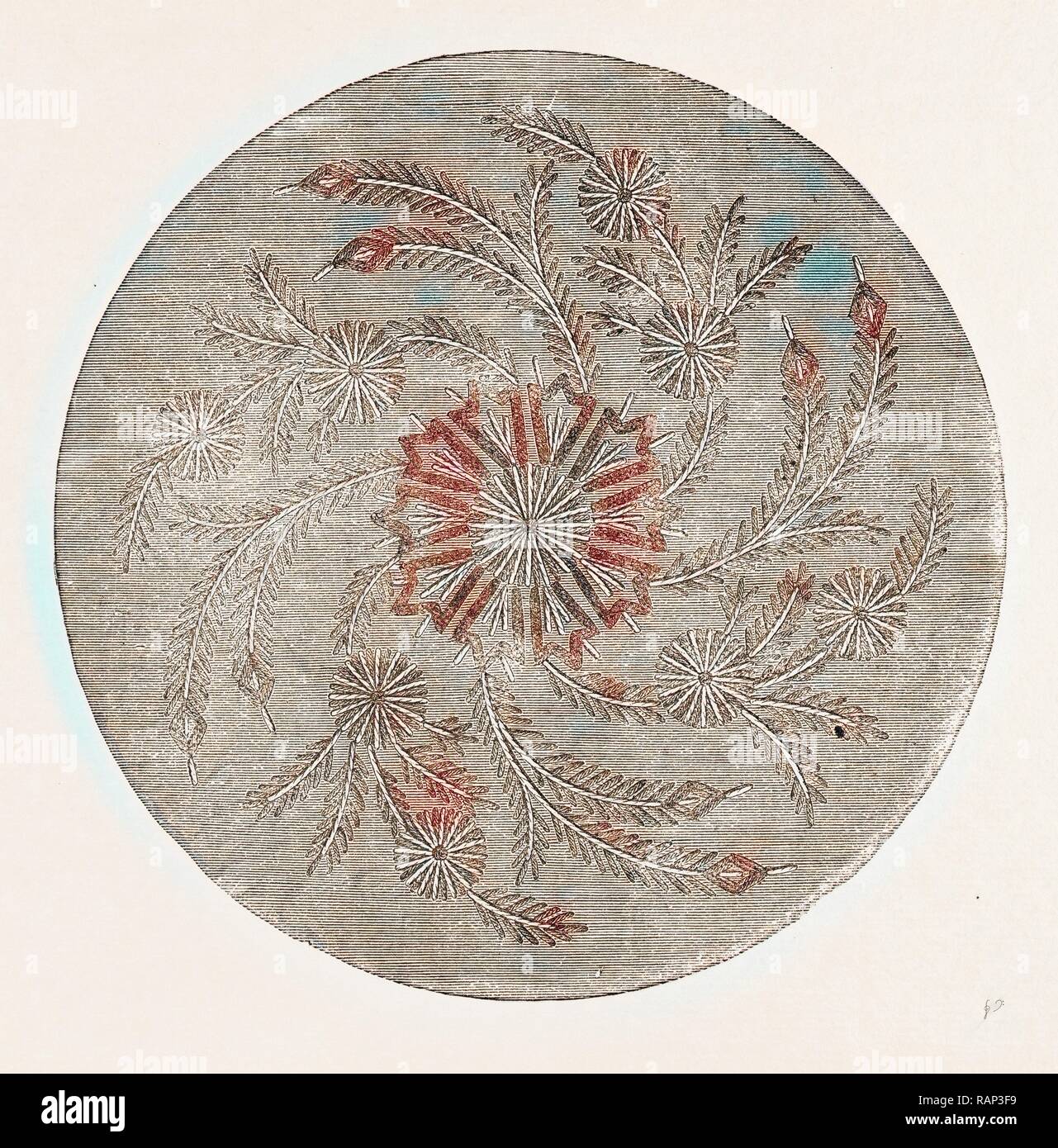 CROWN OF SMOKING CAP, NEEDLEWORK, 19th CENTURY EMBROIDERY. Reimagined ...