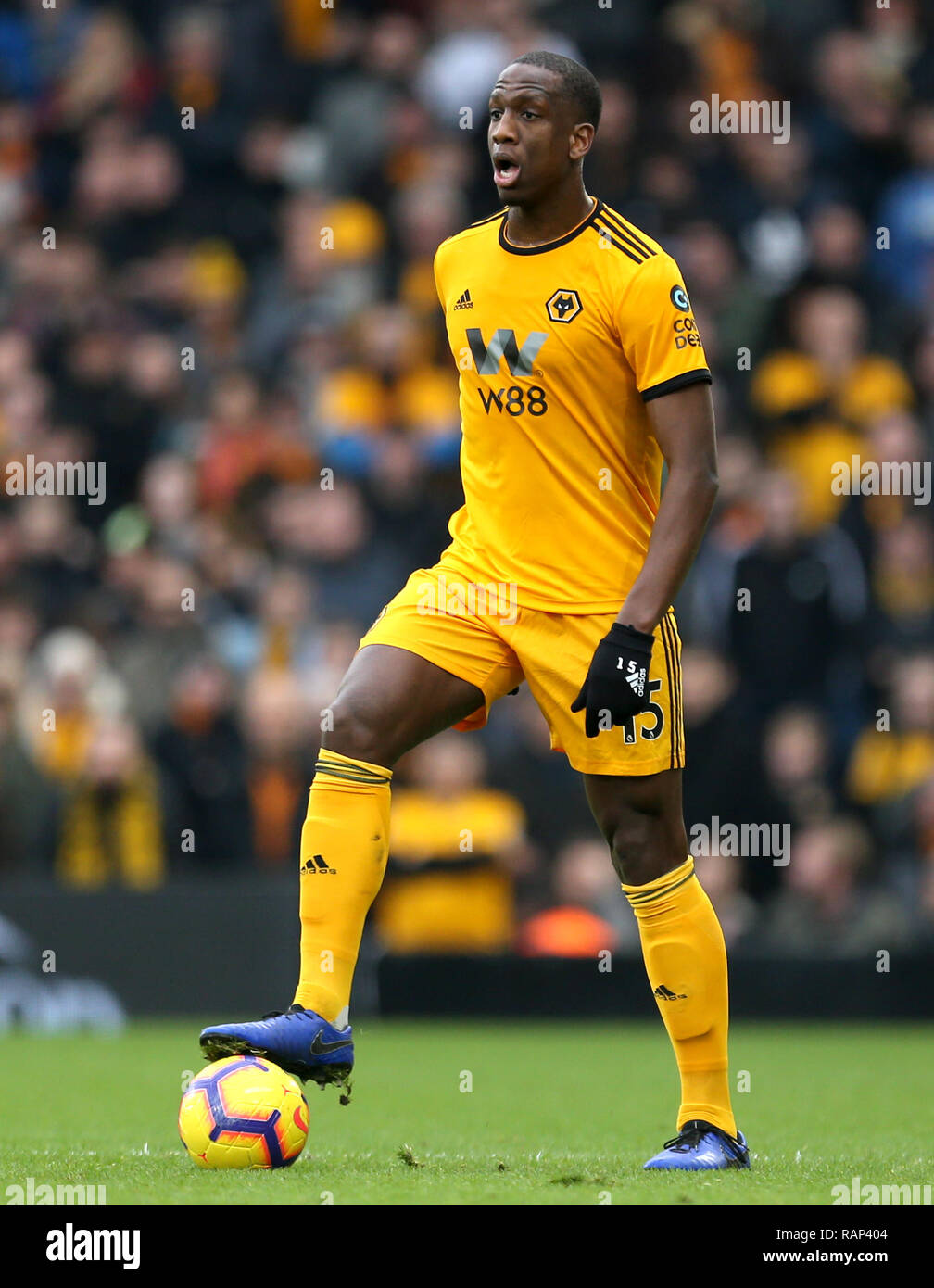 Wolverhampton Wanderers' Willy Boly in action during the Premier League ...