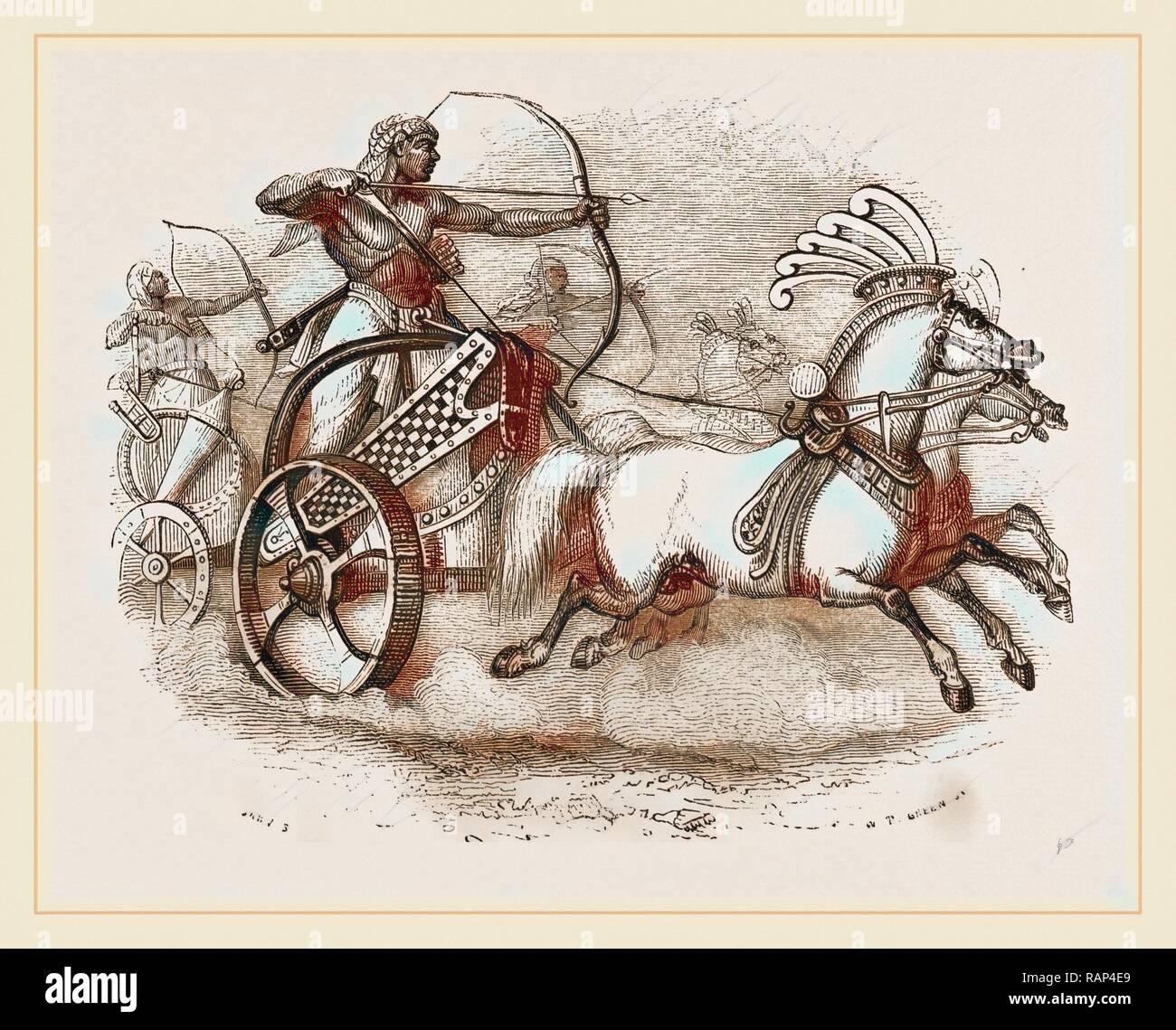 Egyptian War-chariot. Reimagined by Gibon. Classic art with a modern ...