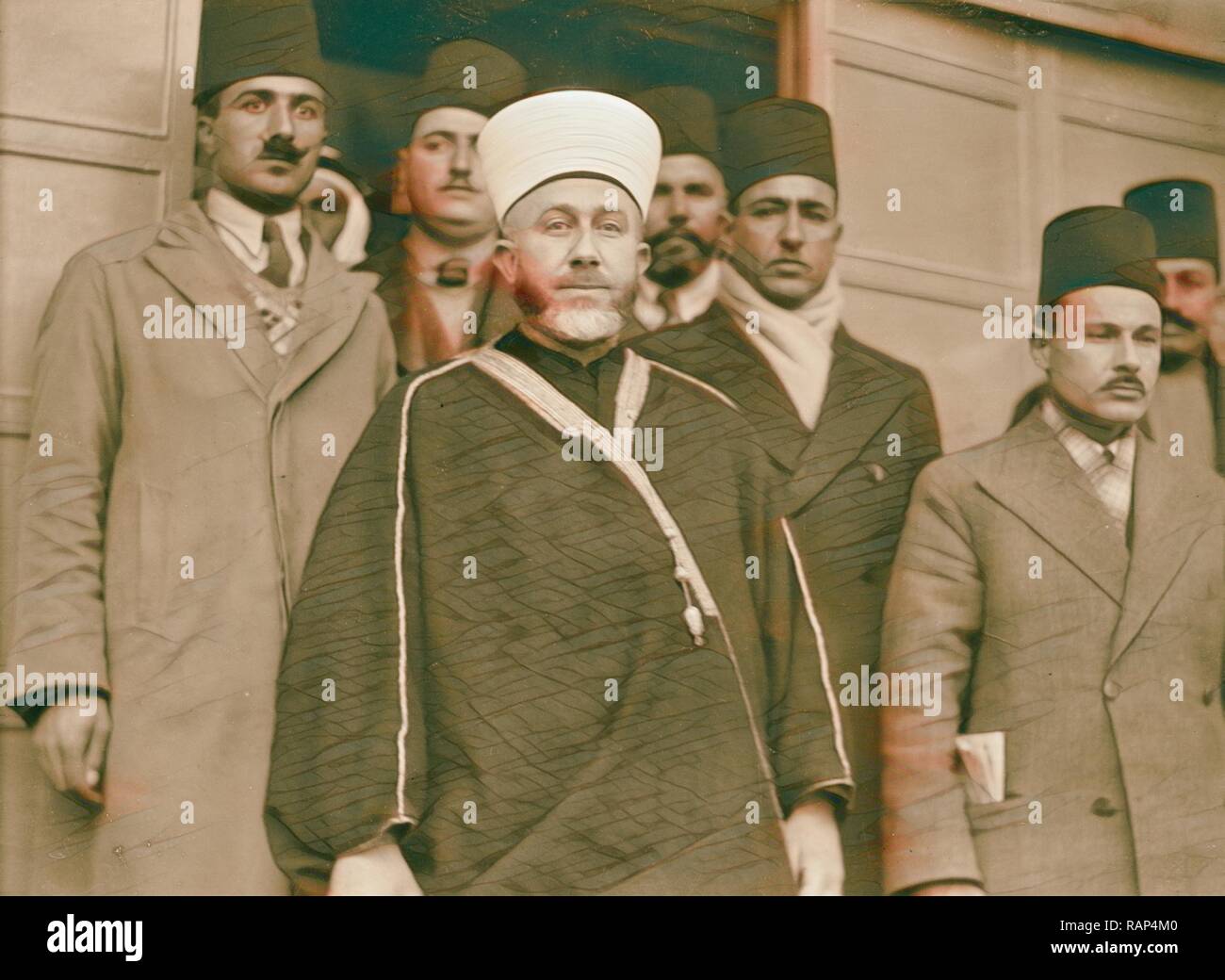 Palestine Disturbances. The Grand Mufti. Haj Amin eff. el-Husseini ...