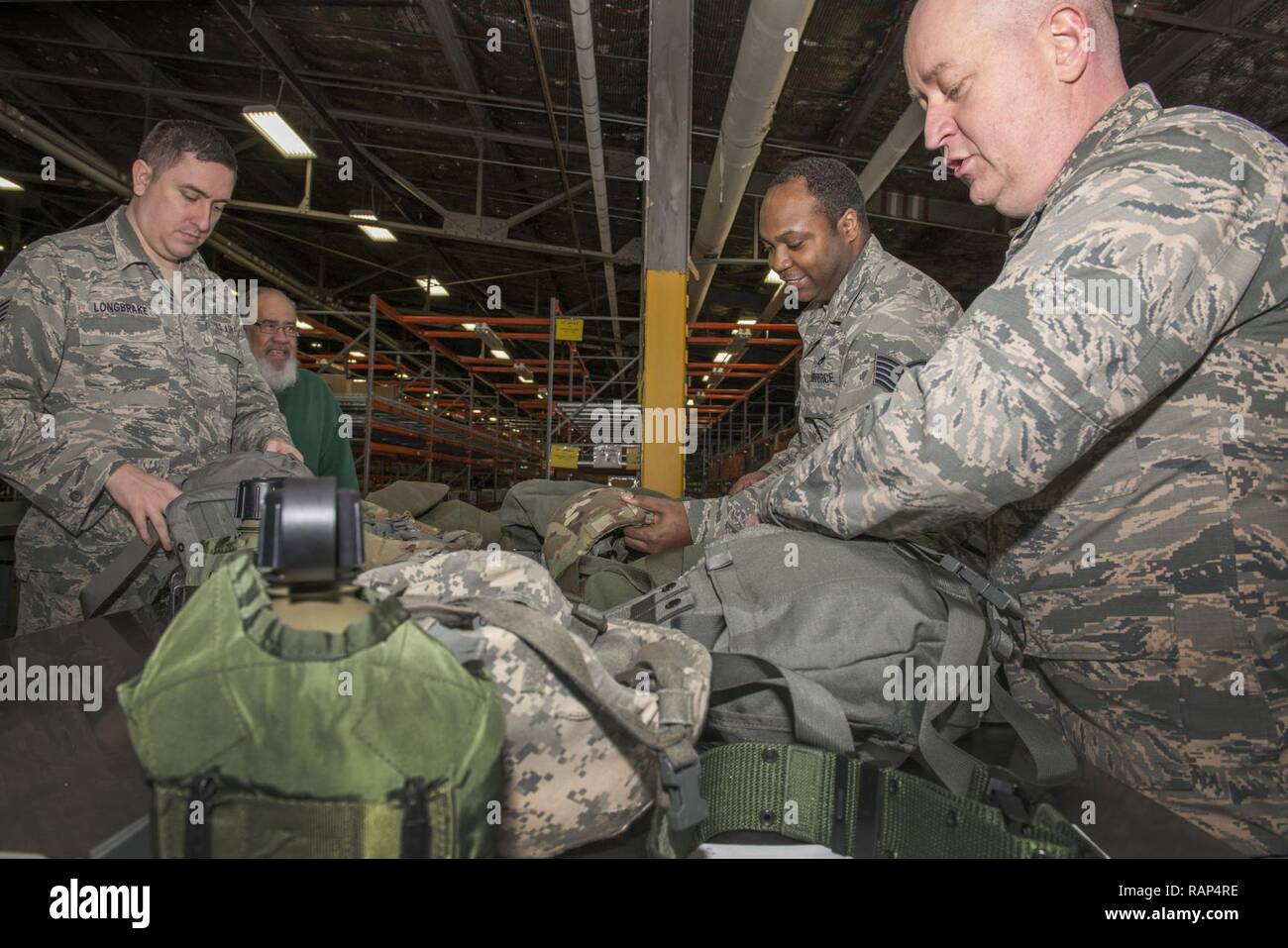 U.S. Air Force Tech. Sgt. Shawn McVay (right, back), 88th Logistics ...